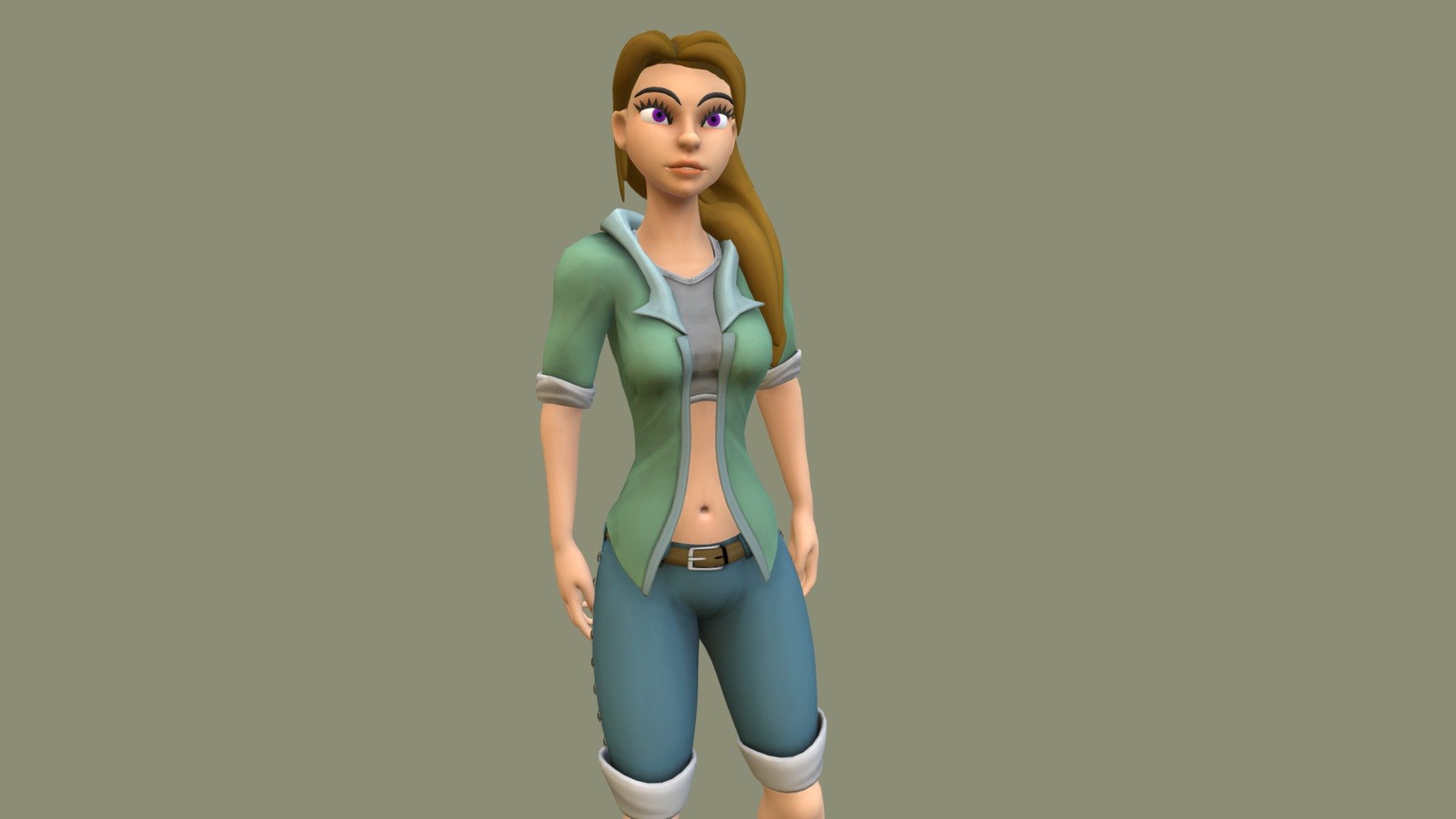 Generic girl character - 3D model by Segureyu [d5364f0] - Sketchfab