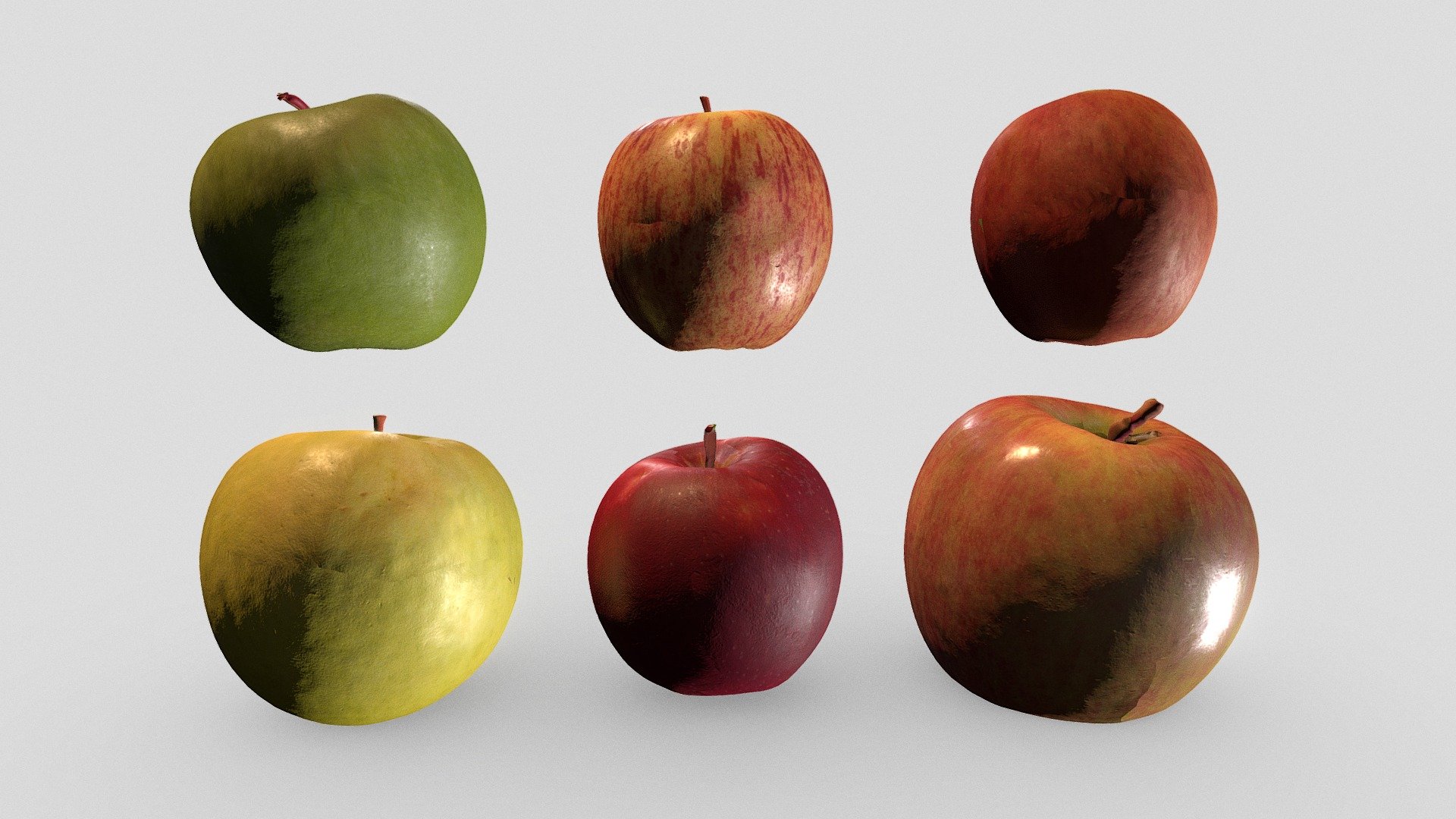 Apples pack - Download Free 3D model by Lonk (@lonkplus) [d537719 ...