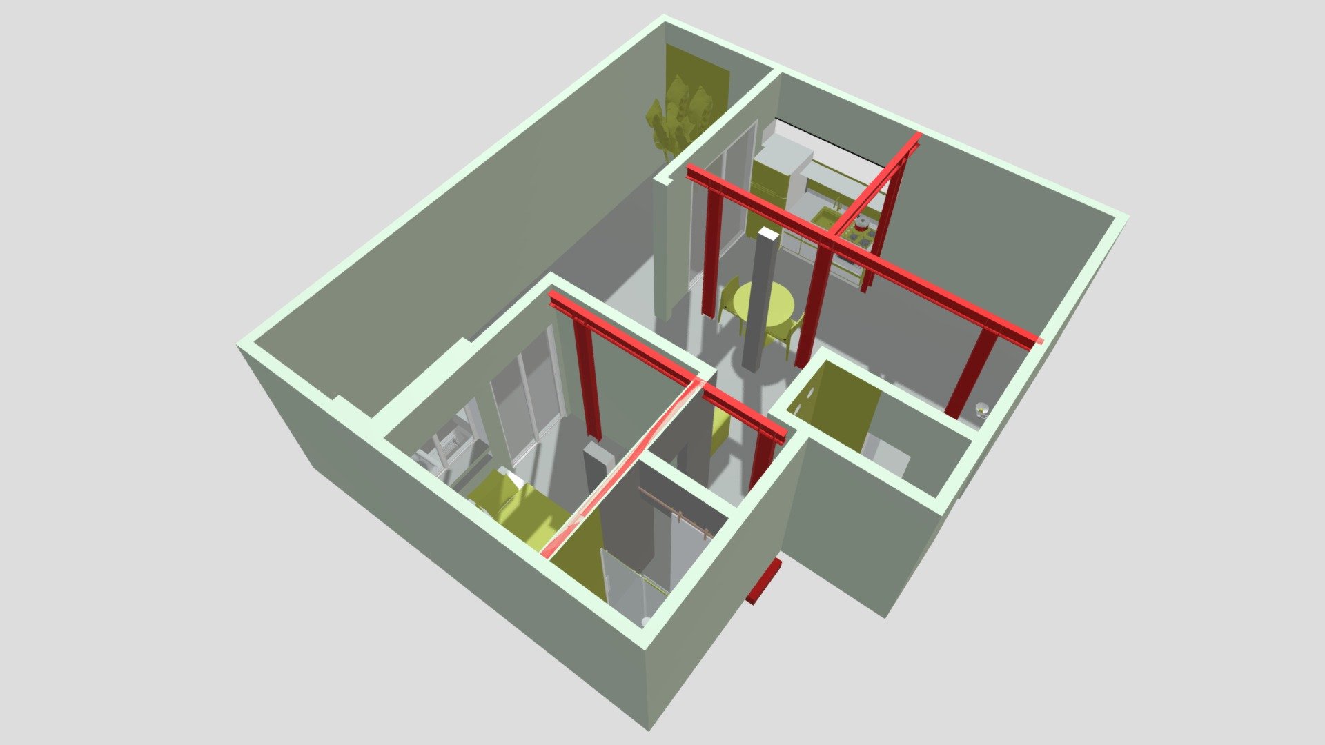 Apartamento Doutor JB - 3D model by victorbragavernier [d53c24b] - Sketchfab