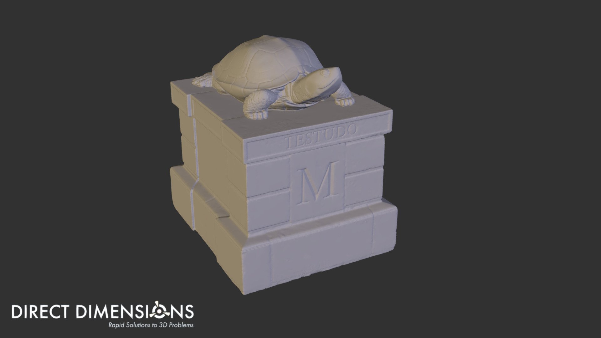 University of Maryland Testudo Statue with base - Download Free 3D ...