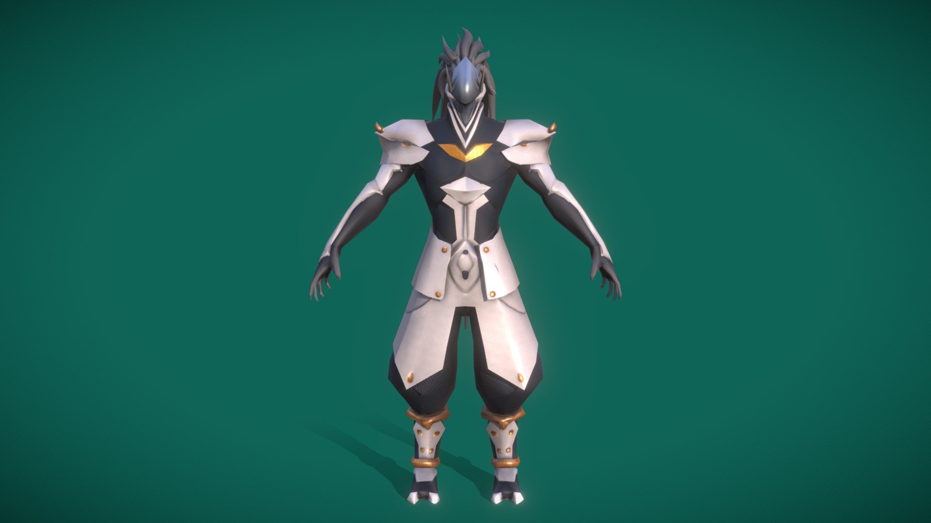 Hakumen fun art - Download Free 3D model by rofi.abdur [d53e81b ...