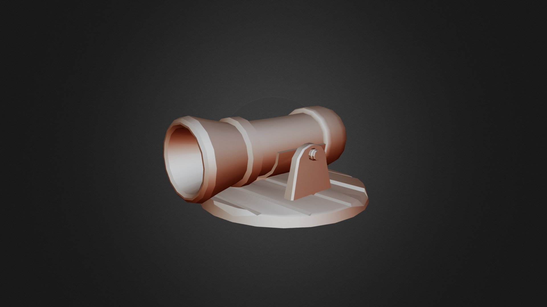 Low Poly Cannon - 3D model by Eighvarson [d53f558] - Sketchfab
