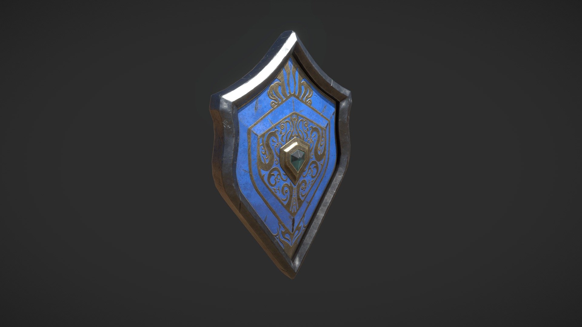 Knight shield - Download Free 3D model by Jakub Nedza (@Biddha ...