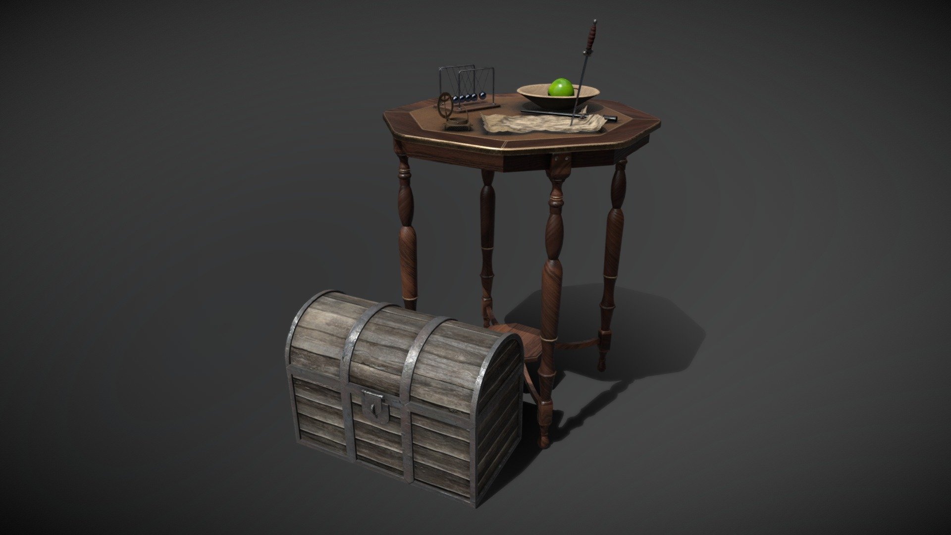 Treasure Hunters Side Table - 3D model by Mike Farrant (@MikeFarrant ...