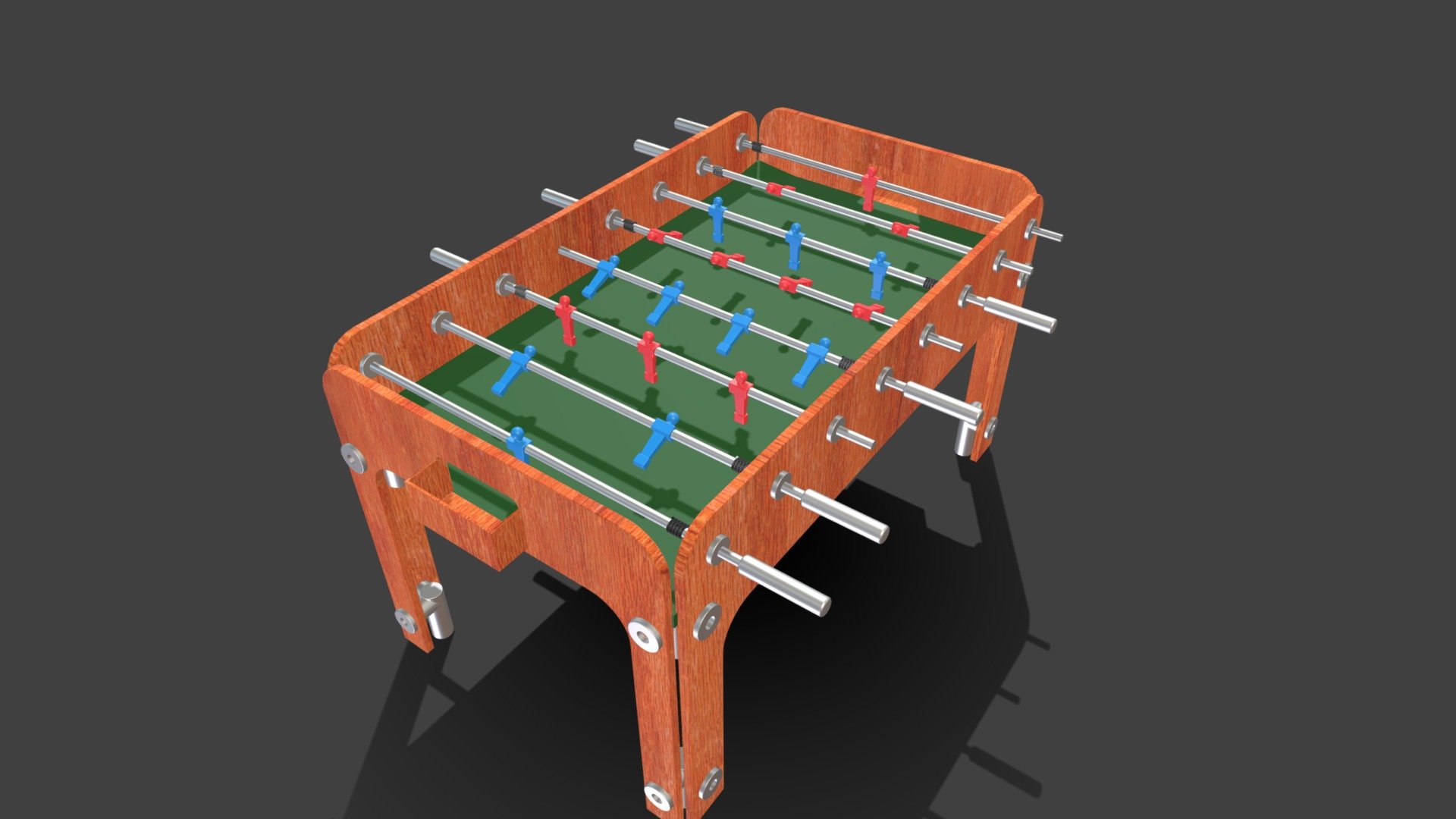 Table football - Download Free 3D model by 3DDomino [d5425d7] - Sketchfab