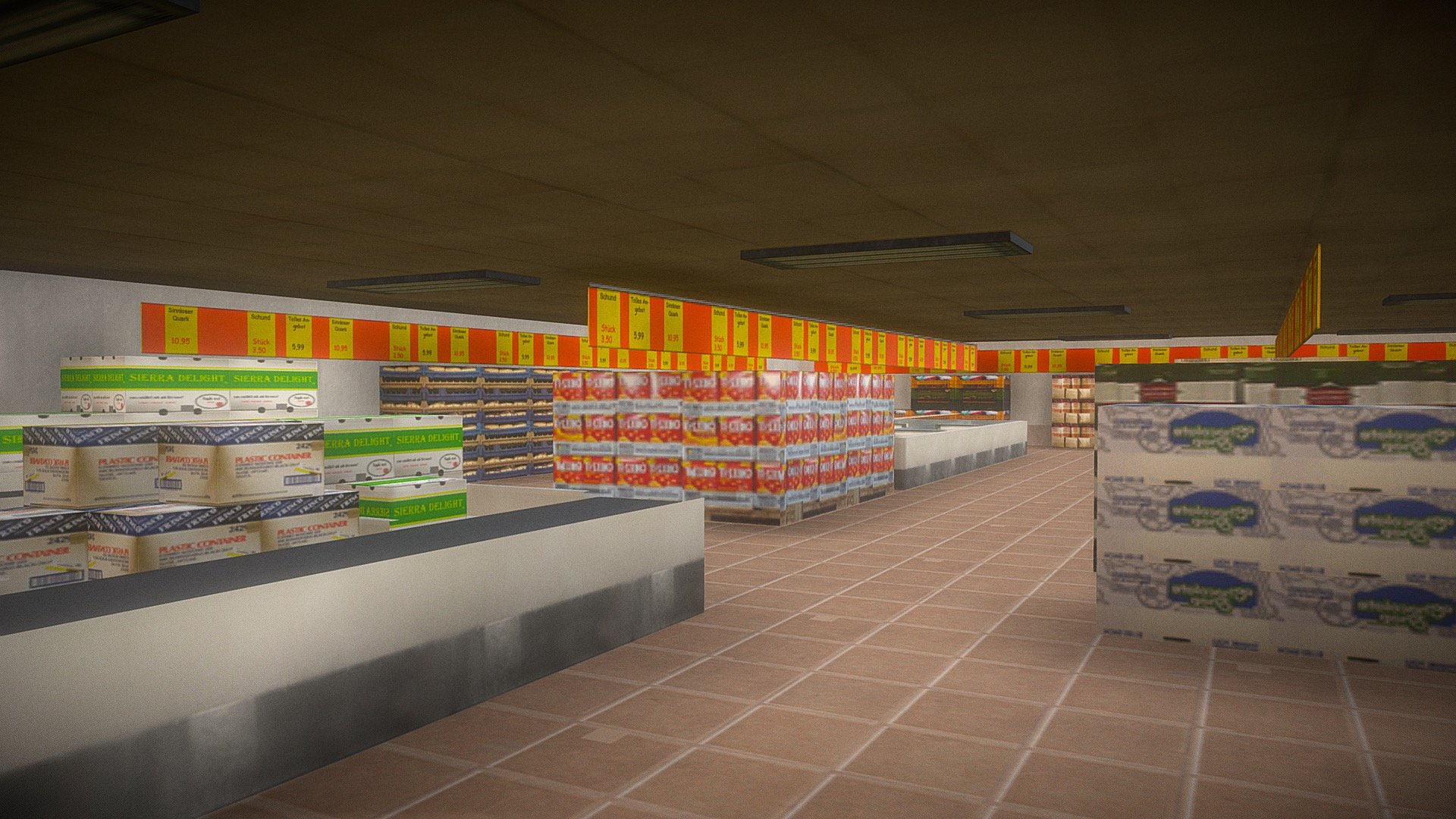 Aldi supermarket [full interior] - Download Free 3D model by Katydid ...