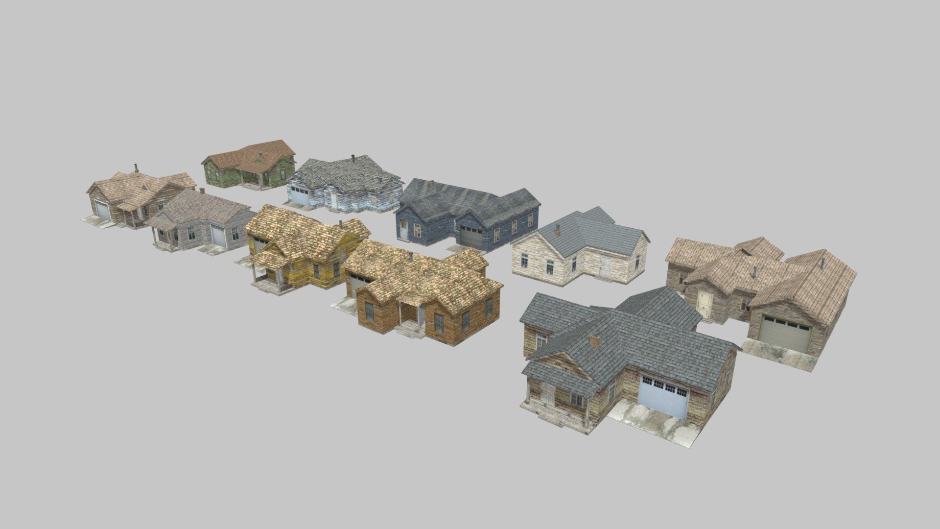 PSX Abandoned Houses - 3D model by Shazly [d5448f7] - Sketchfab