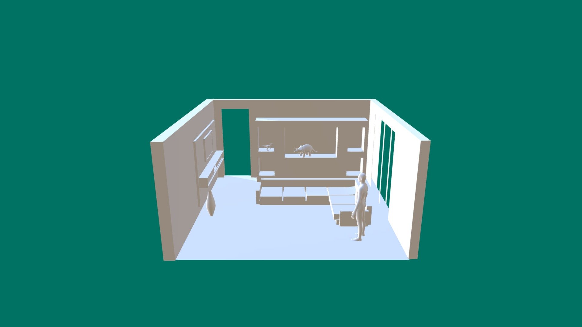 3D sala - 3D model by dbrrdrgz [d54ae39] - Sketchfab