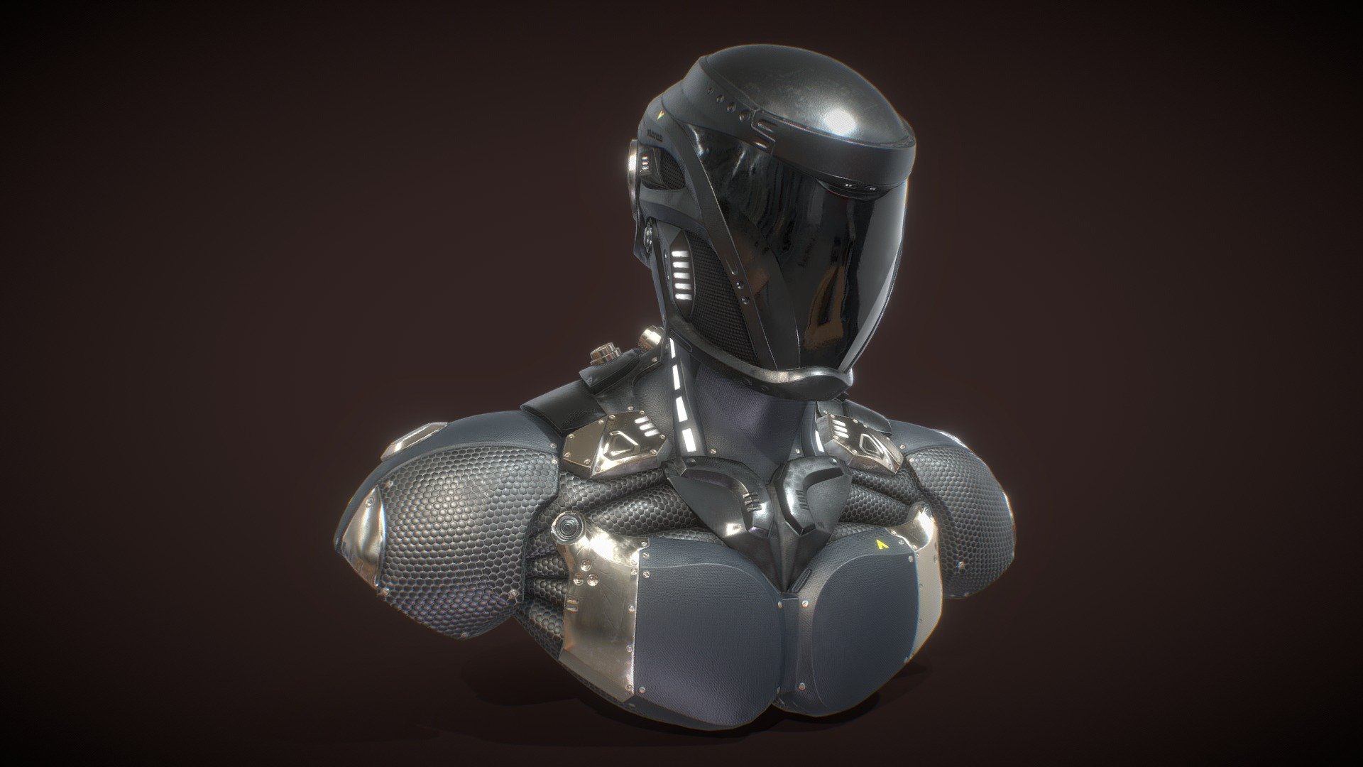 Cyberpunk，exoskeleton，helmet，Mech，tactics - 3D model by CG Digital art ...