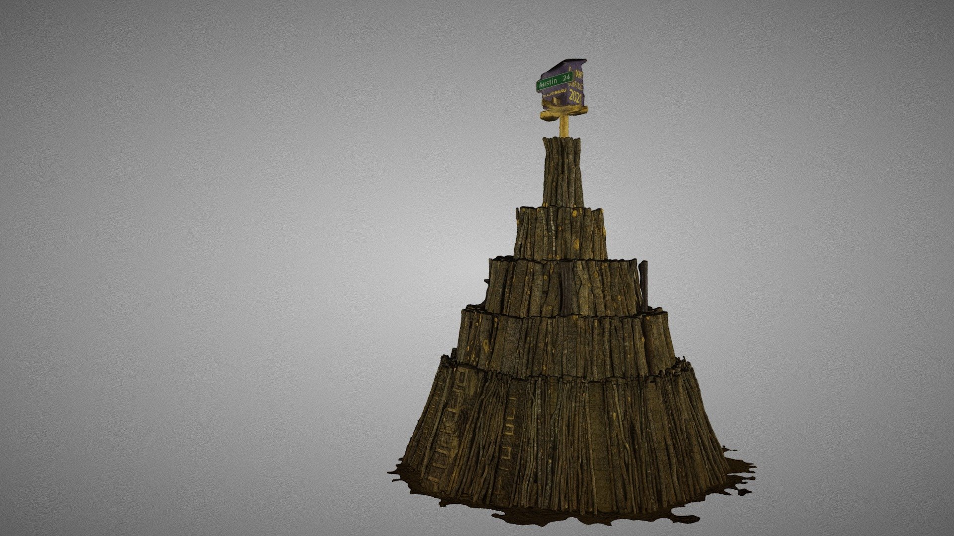 Aggie Bonfire 2021 - Download Free 3D model by Geology Field School ...
