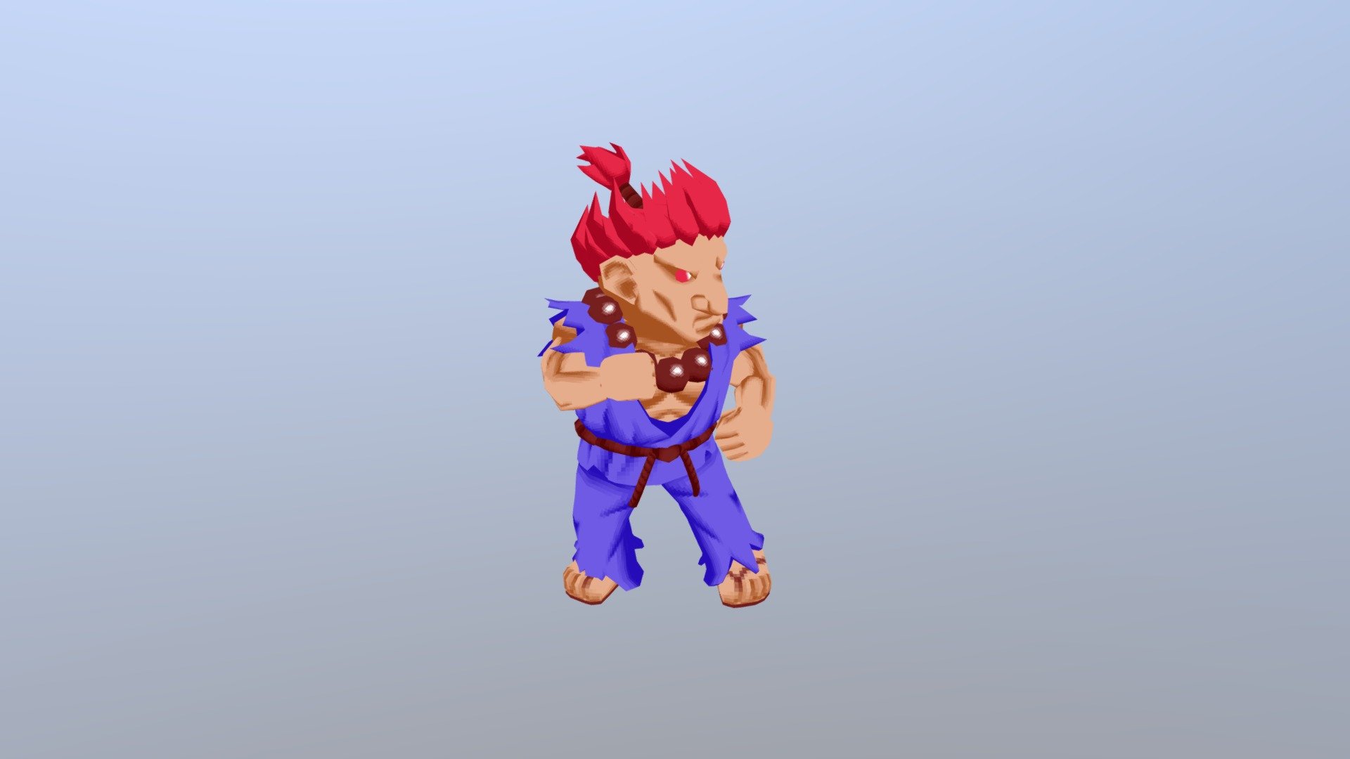 Akuma Chibi - 3D model by greglozada [d5508e8] - Sketchfab