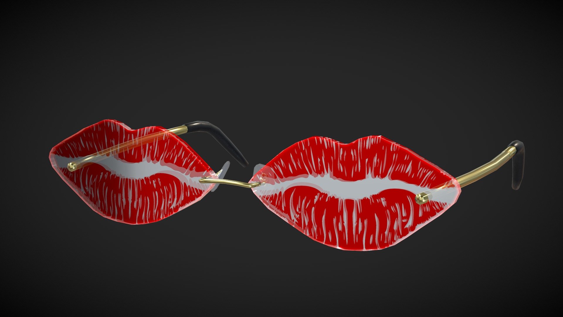 Lips Sunglasses - Buy Royalty Free 3D model by Karolina Renkiewicz ...