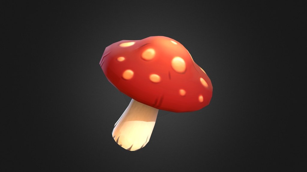 Toadstool - Handpainted - 3D model by Patrik Strnisko (@PocketWorkshop ...