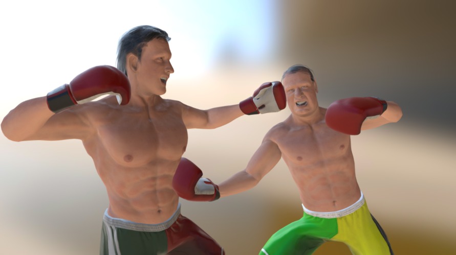 Imran Khan and Nawaz Sharif Boxing - 3D model by raheel [d551737 ...