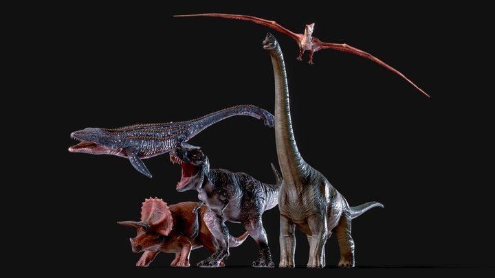 Realistic Raptor Realistic Dinosaur 3D Print Model By P3rless