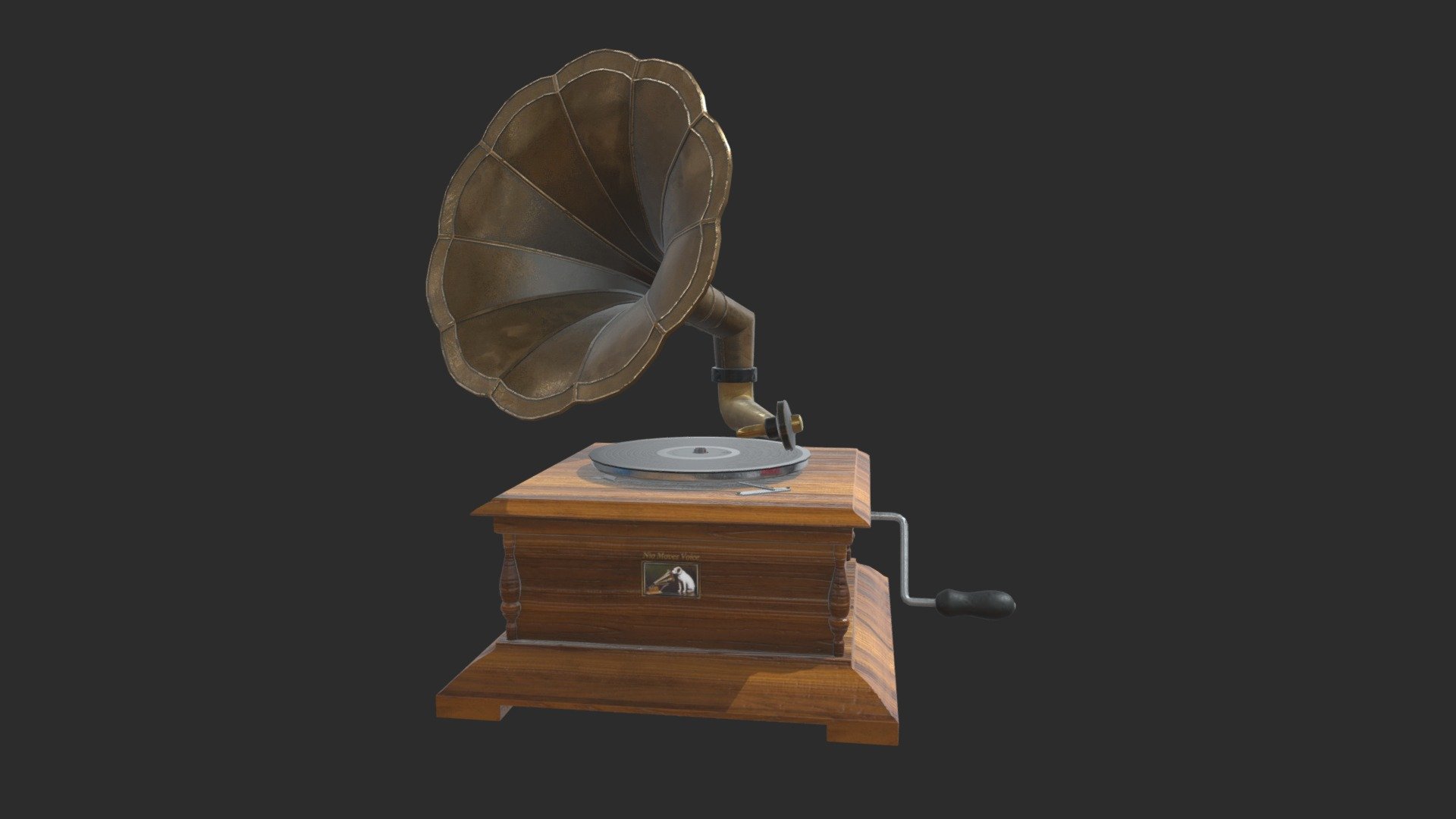 Phonograph - 3D model by PygmyFries [d5579a9] - Sketchfab
