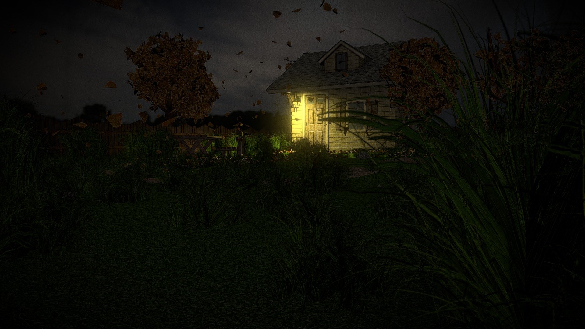 The House in the Night - Download Free 3D model by kayacutt [d55914e ...
