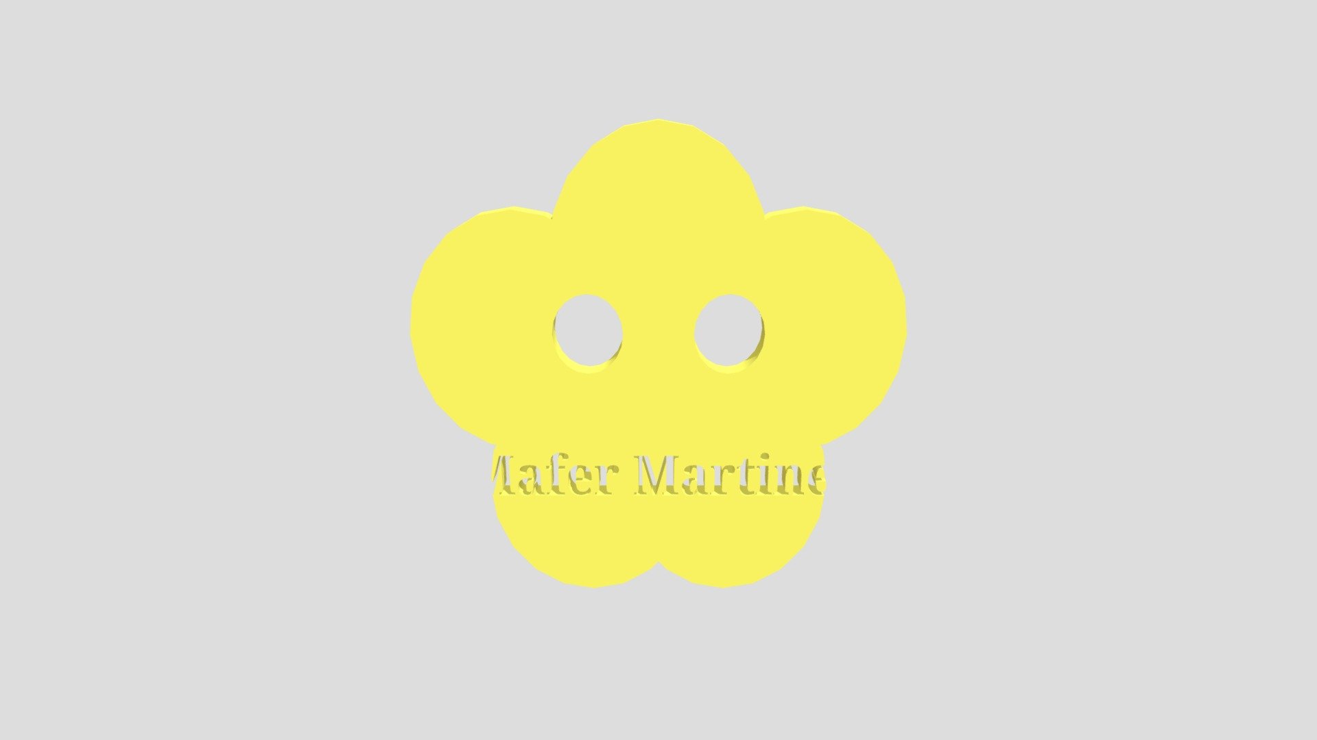 Flower Button - 3D model by Mafer Martinez (@mafermartinez) [d559954 ...