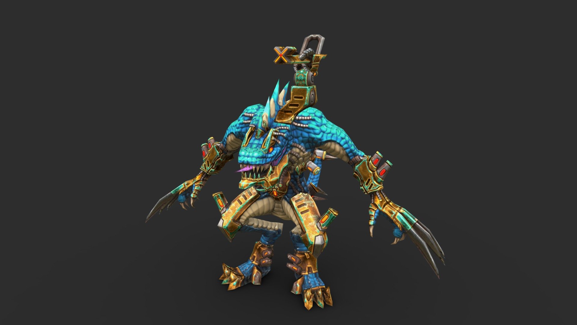 Reptile Miniboss 04 3d Model By Cc Ccsf [d559e30] Sketchfab