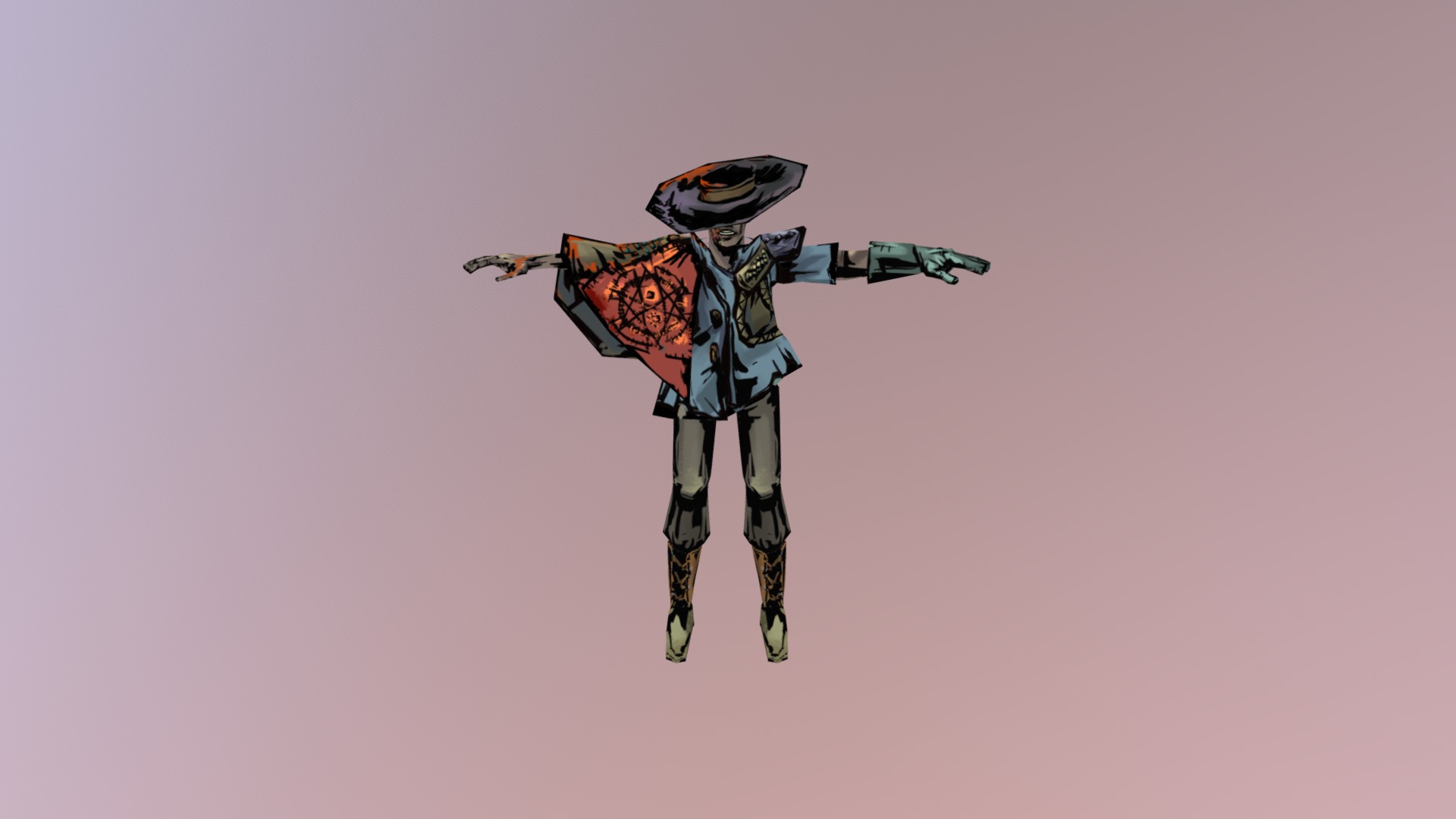 Darkest Dungeon OC: Tpose - 3D model by nfreeman [d55ed78] - Sketchfab