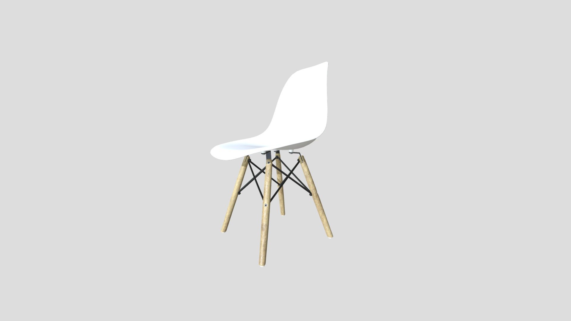 Modern Dining Room shell chair 3D model - Buy Royalty Free 3D model by ...