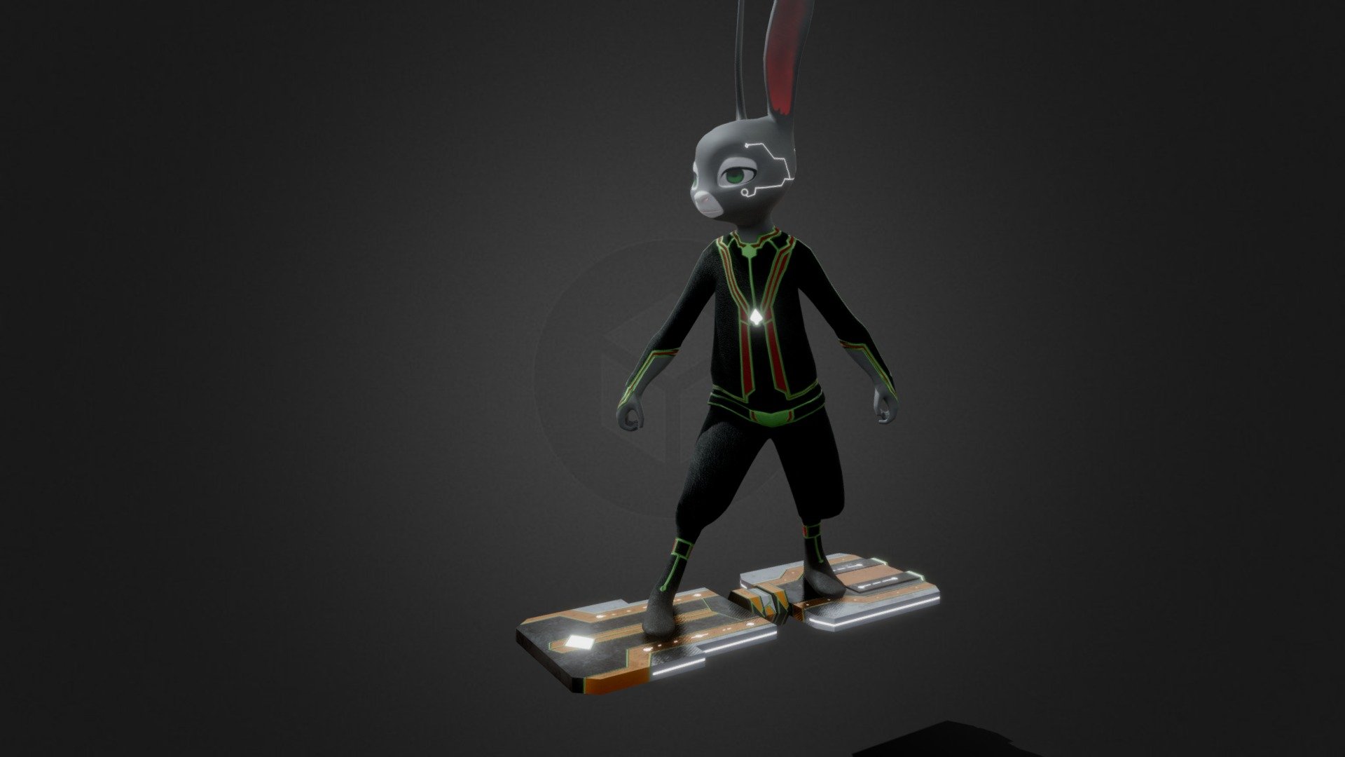 Super Bunny Final - Download Free 3D model by Monhoo [d55f8d6] - Sketchfab