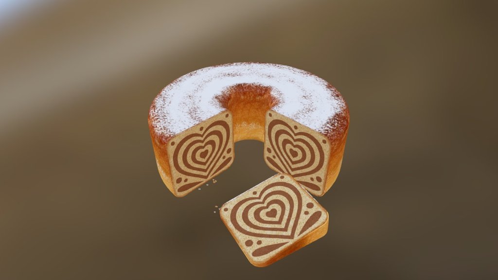 3D Printed Slovenian Potica Cake (Concept) - 3D model by Kaja Antlej ...