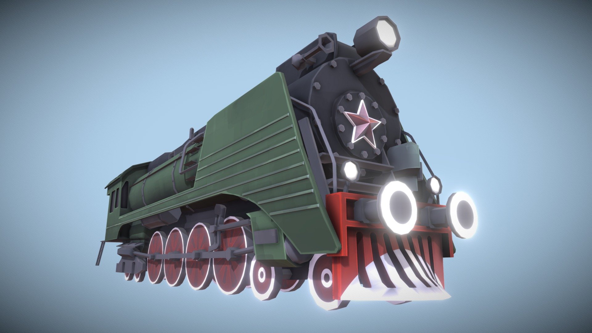 TF2 Soviet Locomotive - 3D model by Denis V (@xb33) [d566241] - Sketchfab