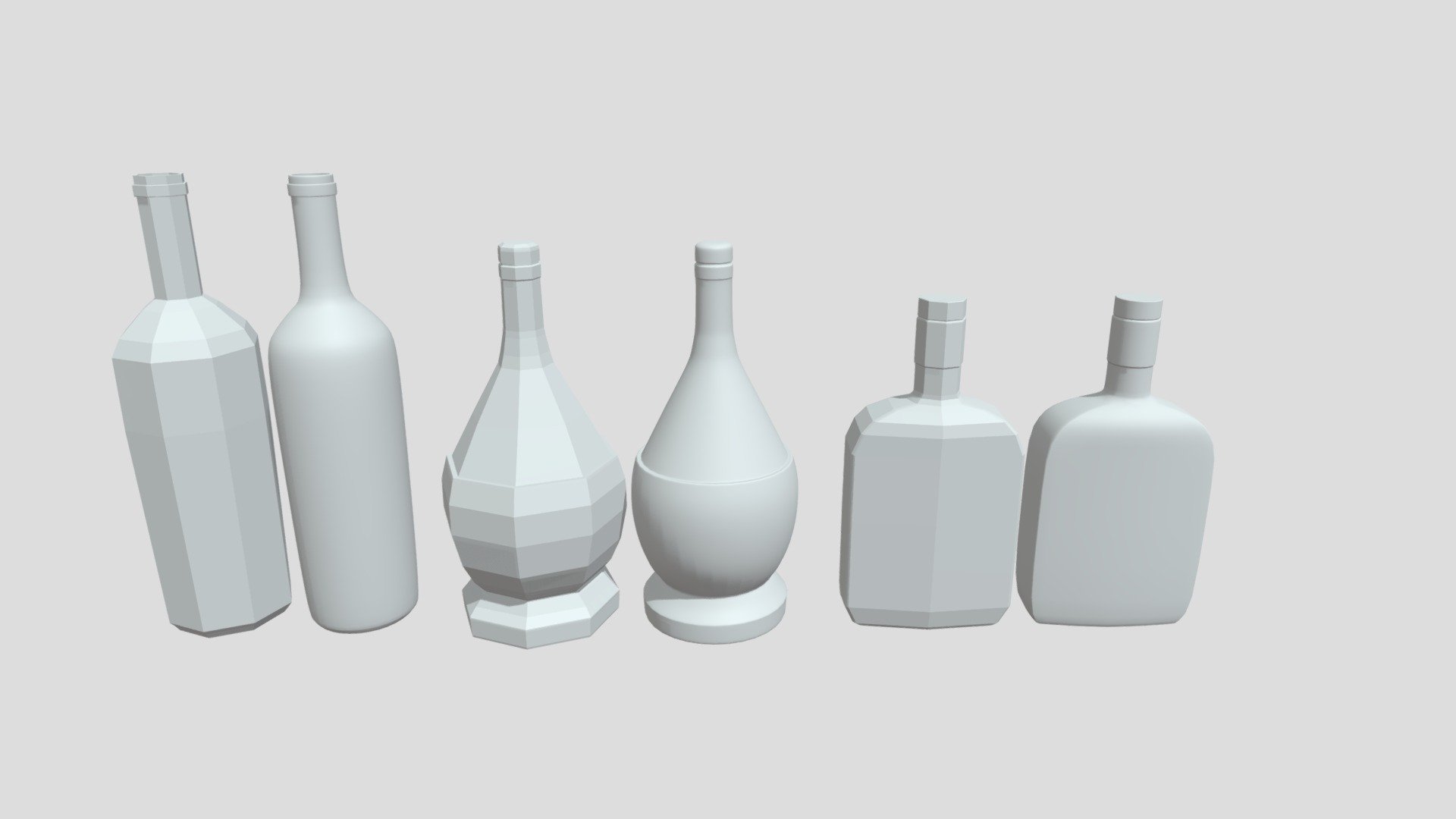 3 Liquor Bottles - 3D model by Annabel Hartmann (@AnnabelHartmann ...