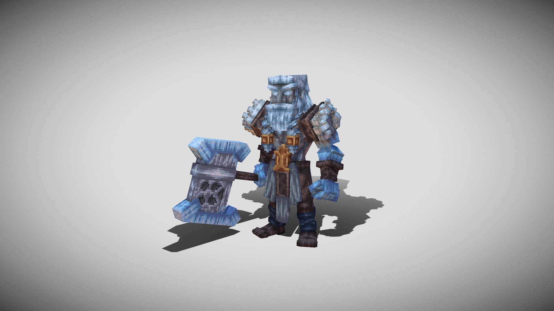 Frost dwarf - 3D model by OldShadow [d566e4e] - Sketchfab