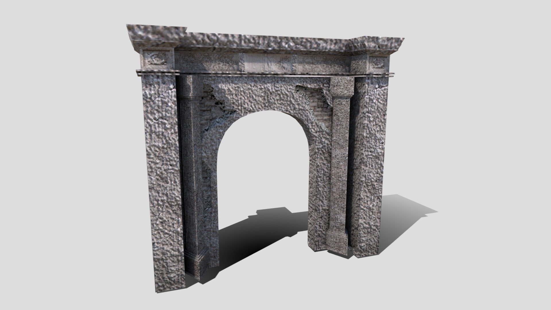 Reality Check - Level Props - Ruined Arch - 3D model by Pedro Deak ...