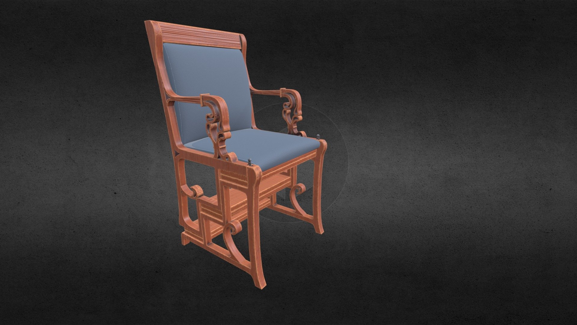 The Library Ladder Chair - 3D model by lahernandez [d567131] - Sketchfab
