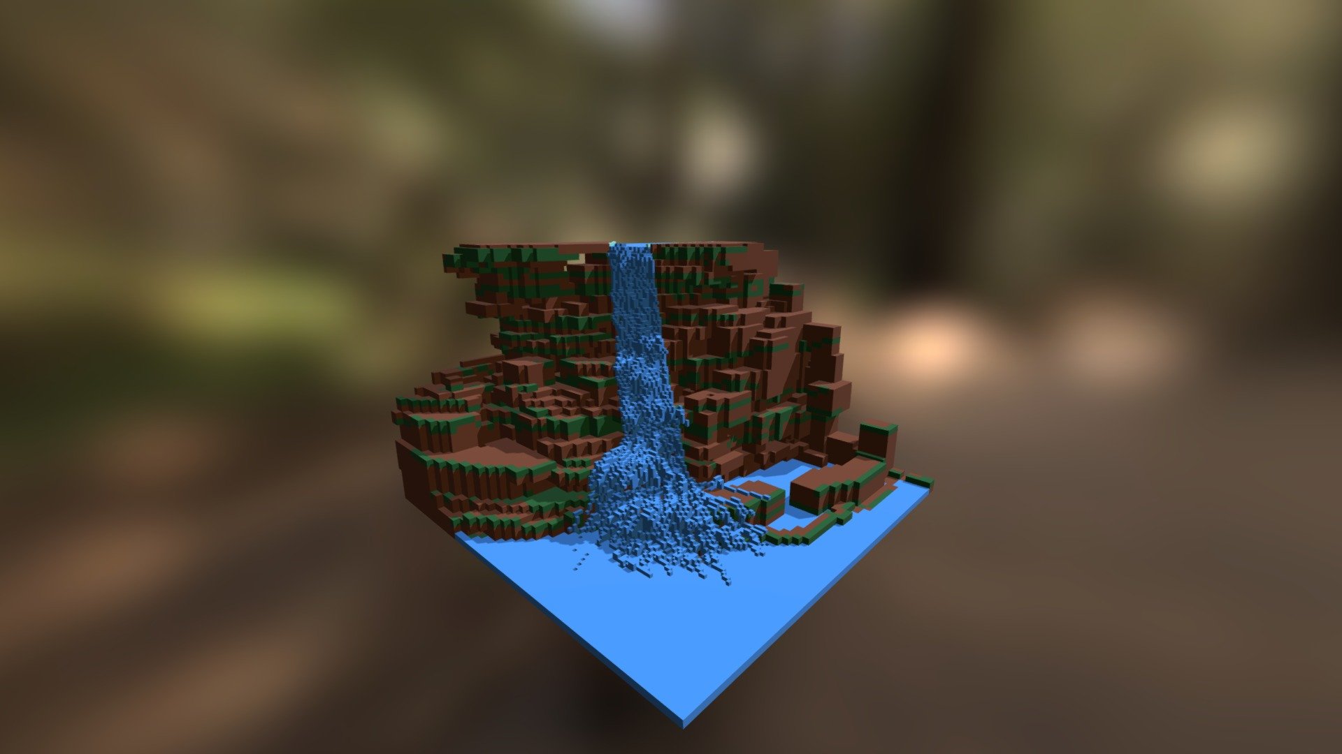 Waterfall - 3D model by foxchanger [d5672ec] - Sketchfab