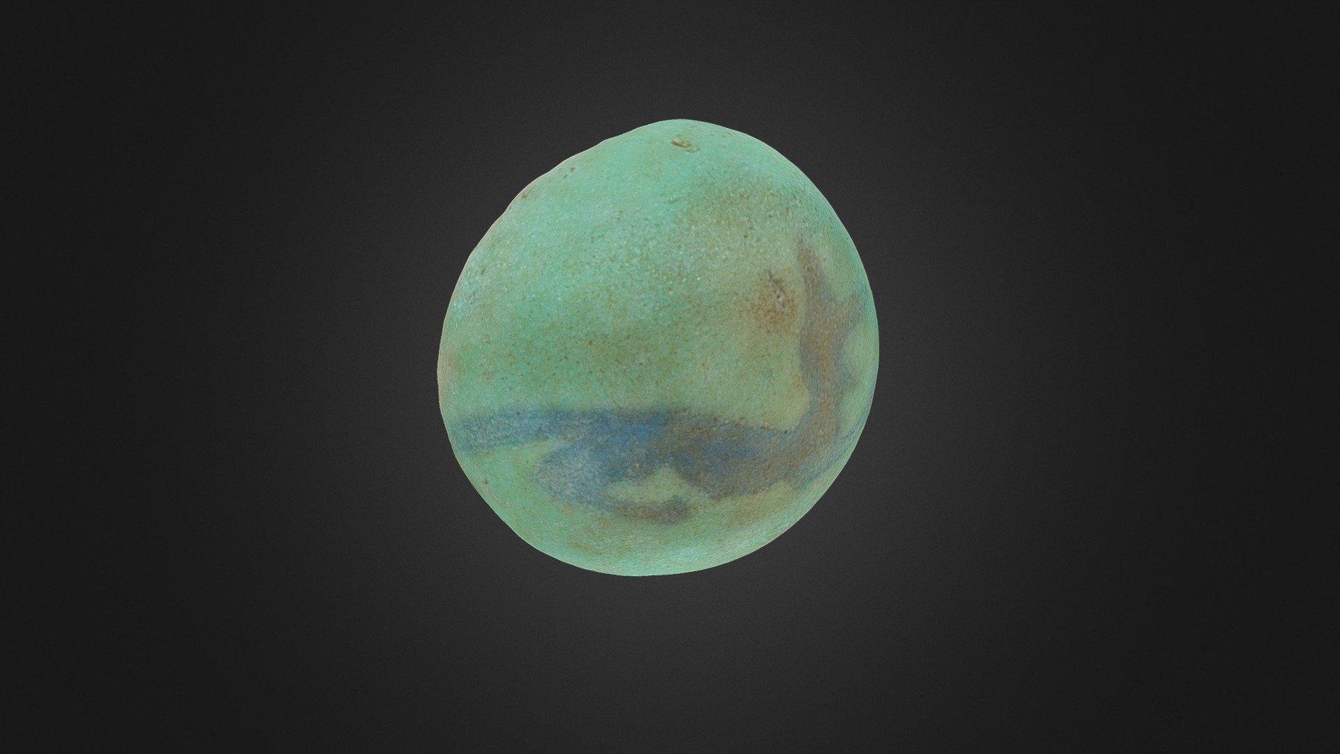 Faience Button with Image of Recumbent Jackal - 3D model by raffmacsusb ...