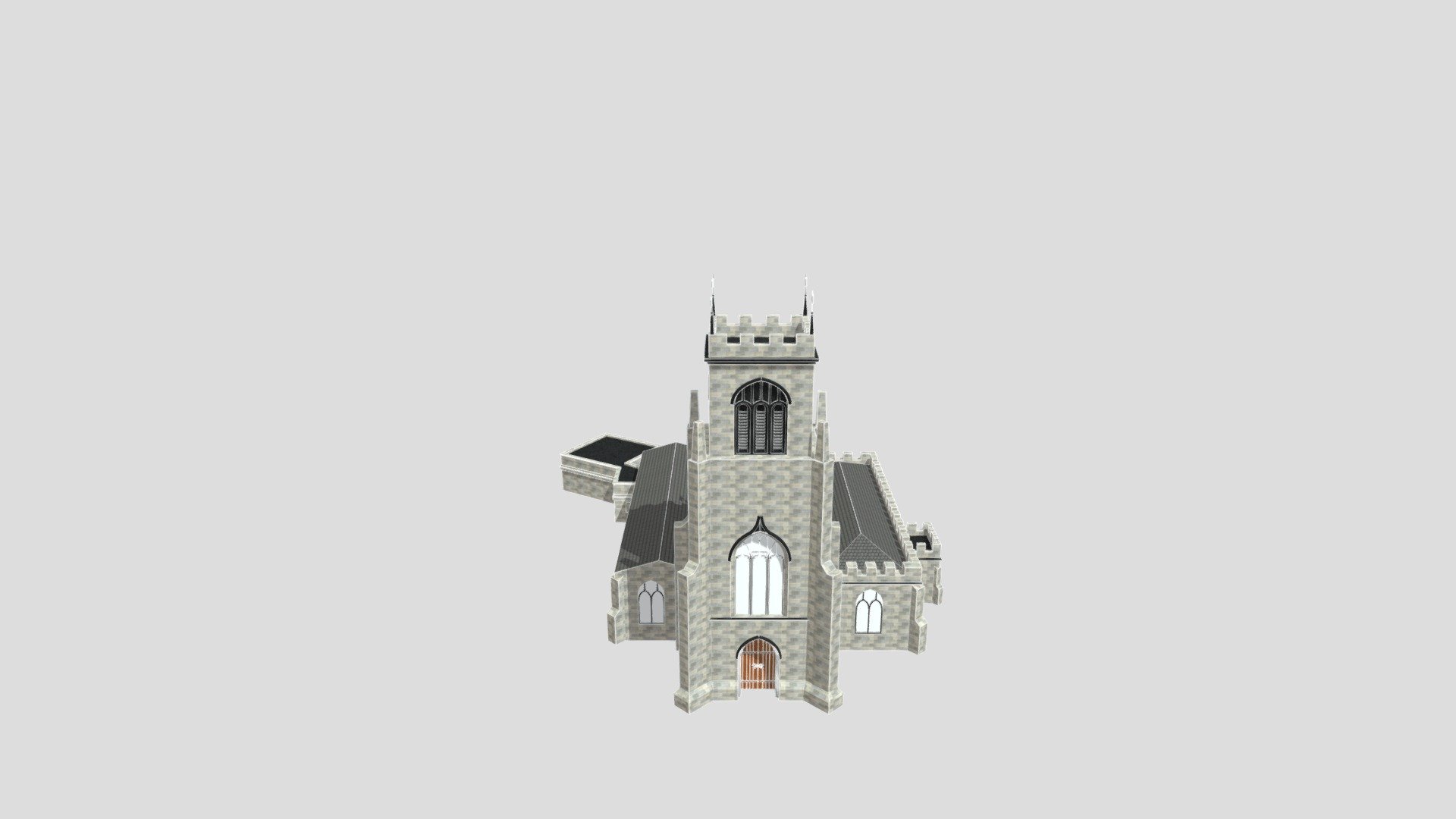 Church exterior - 3D model by nosmo1976 [d56793b] - Sketchfab
