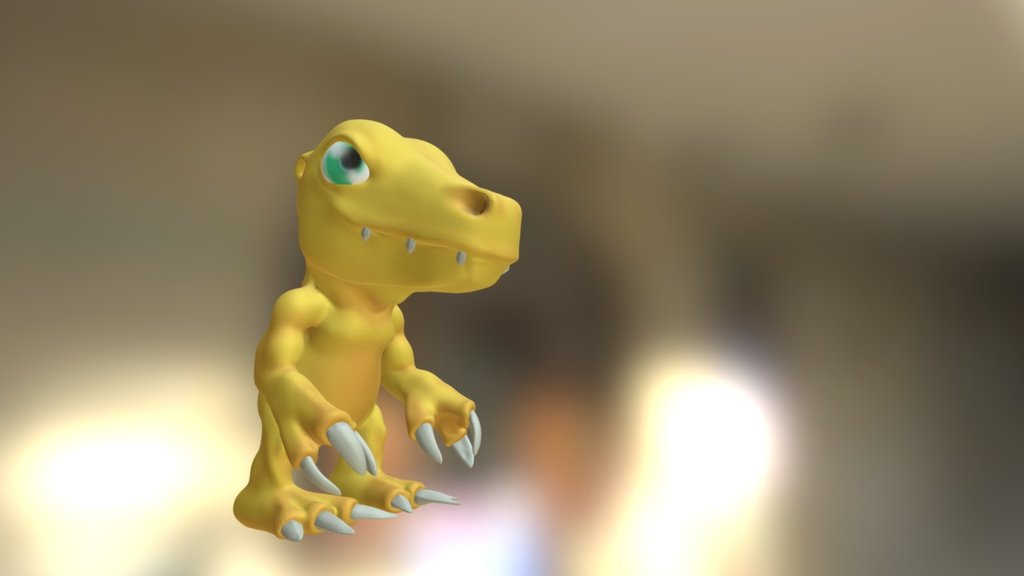 Agumon - 3D model by kuro-kumo [d5689d6] - Sketchfab