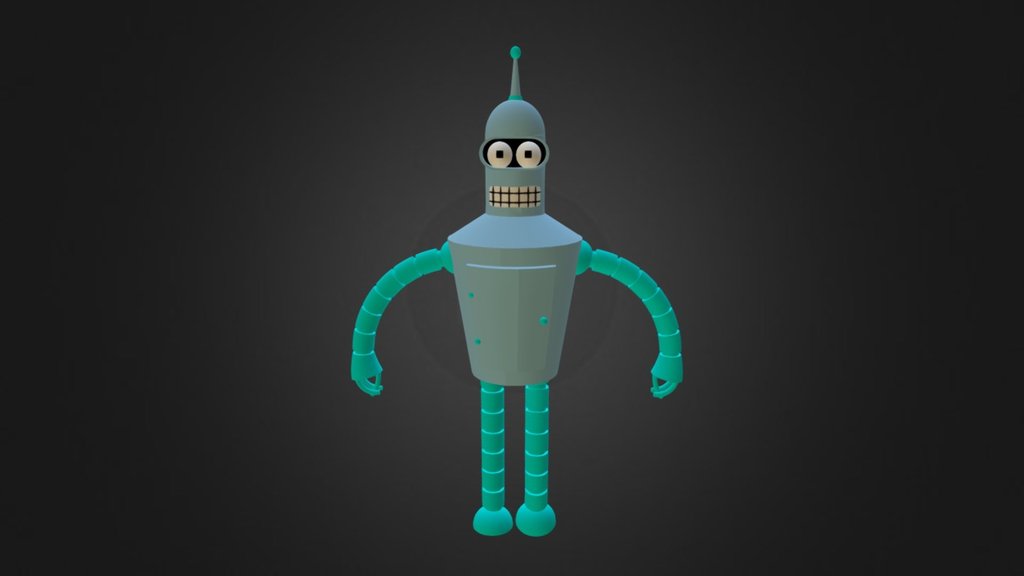 Futurama Bender - 3D model by narnenkogosha [d56969f] - Sketchfab