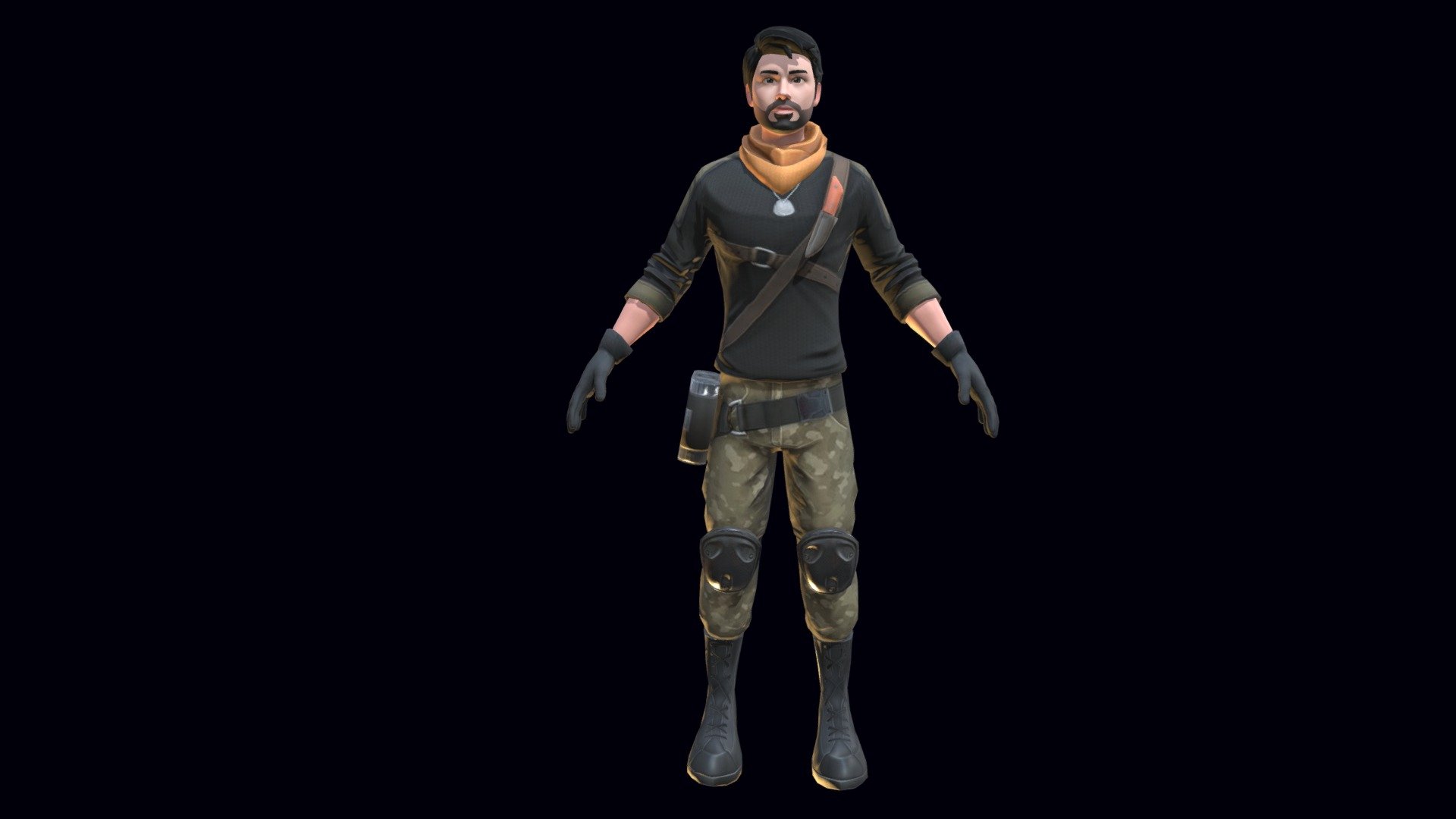 3D Young Man Clark - Human Cartoon Character - Download Free 3D model ...