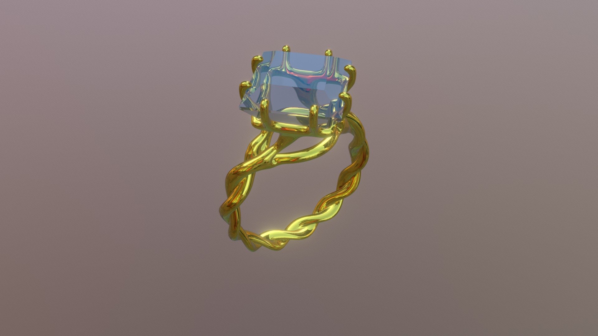 Female ring with - 3D model by DarioMarrini [d56edeb] - Sketchfab