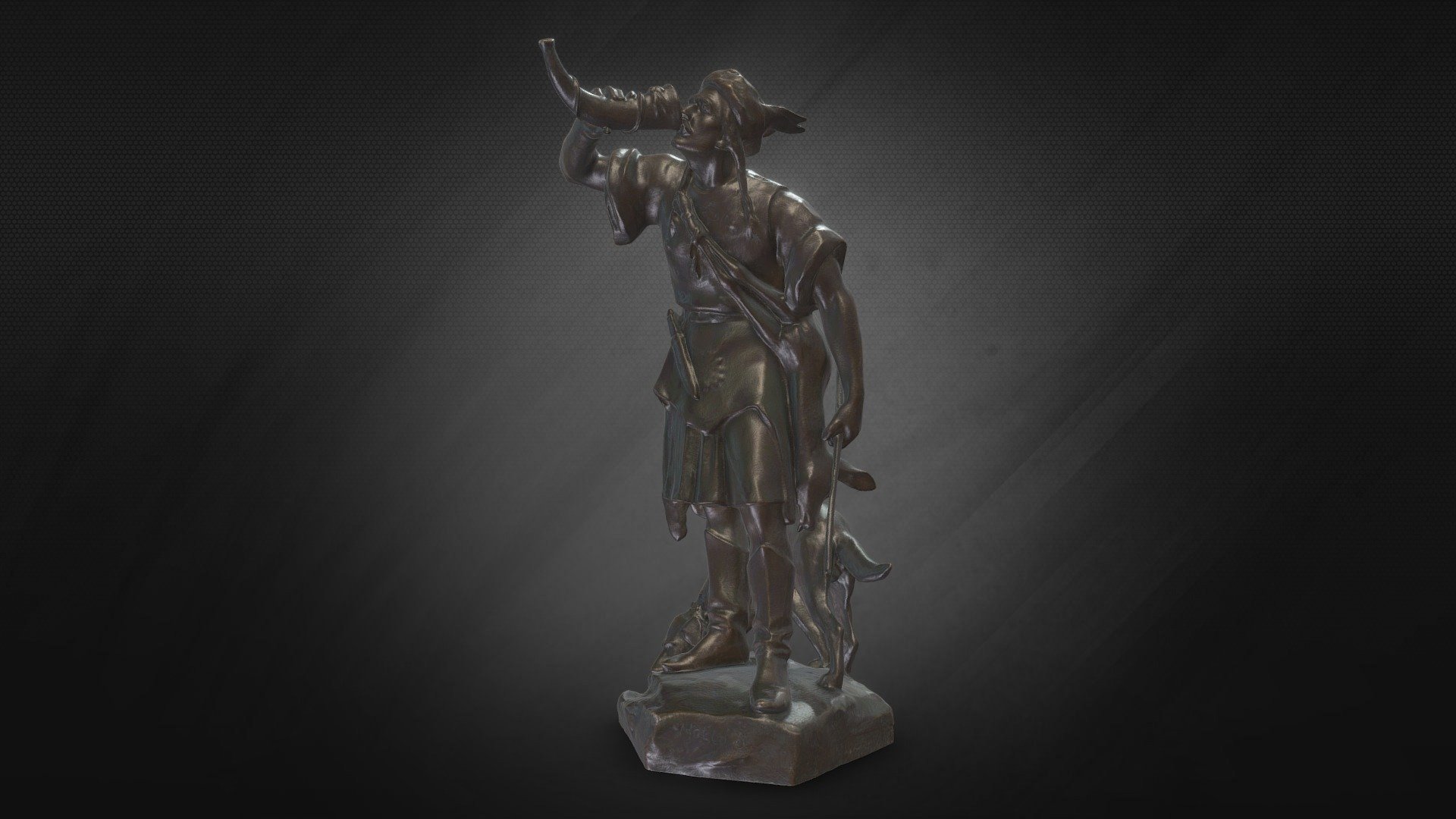 Holló Barnabás - Ivó vadász - 3D model by Museum of Fine Arts, Budapest ...