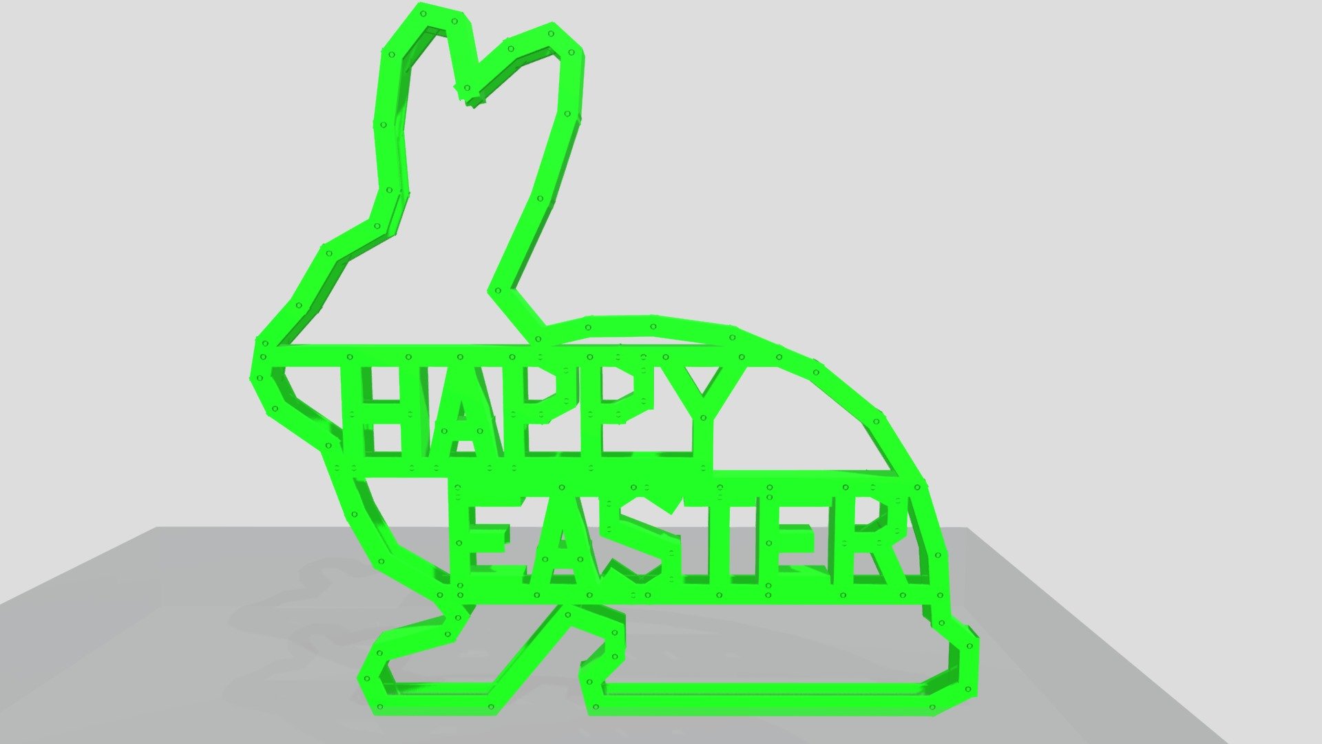 Easter Bunny - 3D model by mchughsteel [d574134] - Sketchfab
