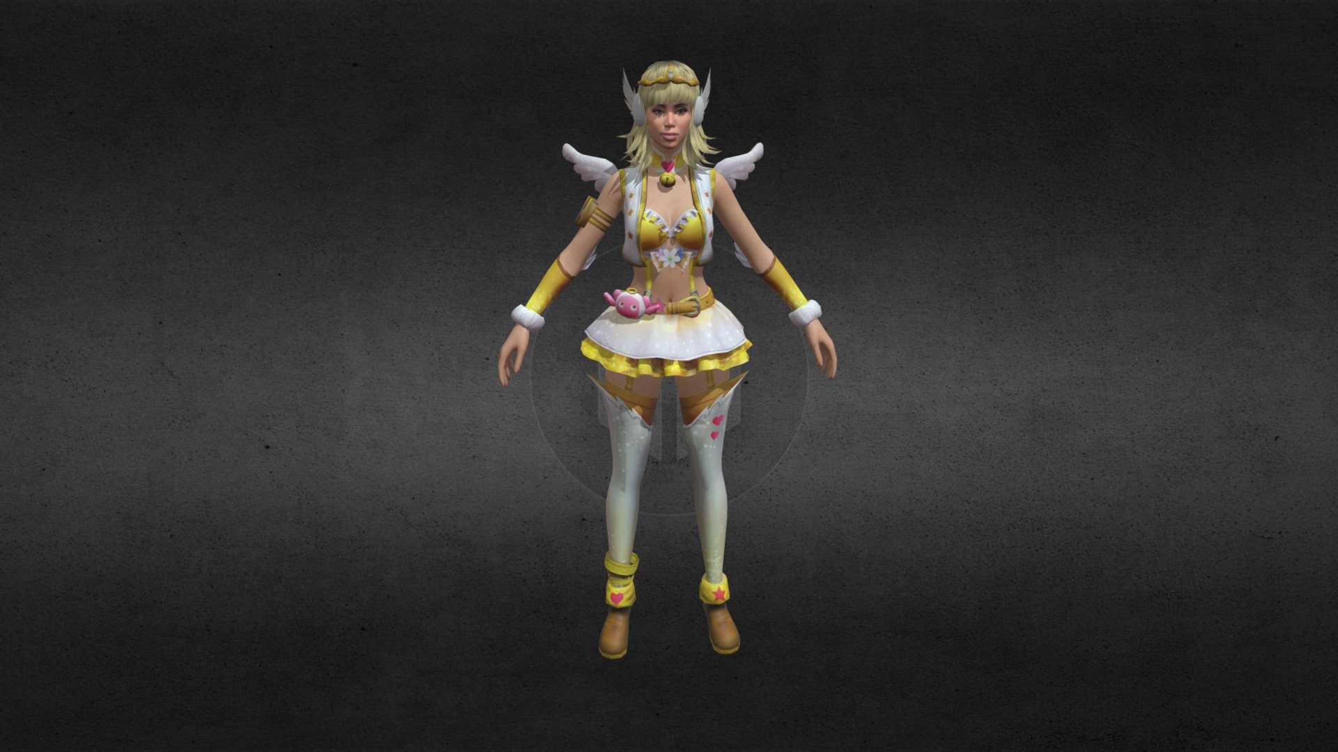 freefire new female 3d model by pace gaming - Download Free 3D model by ...