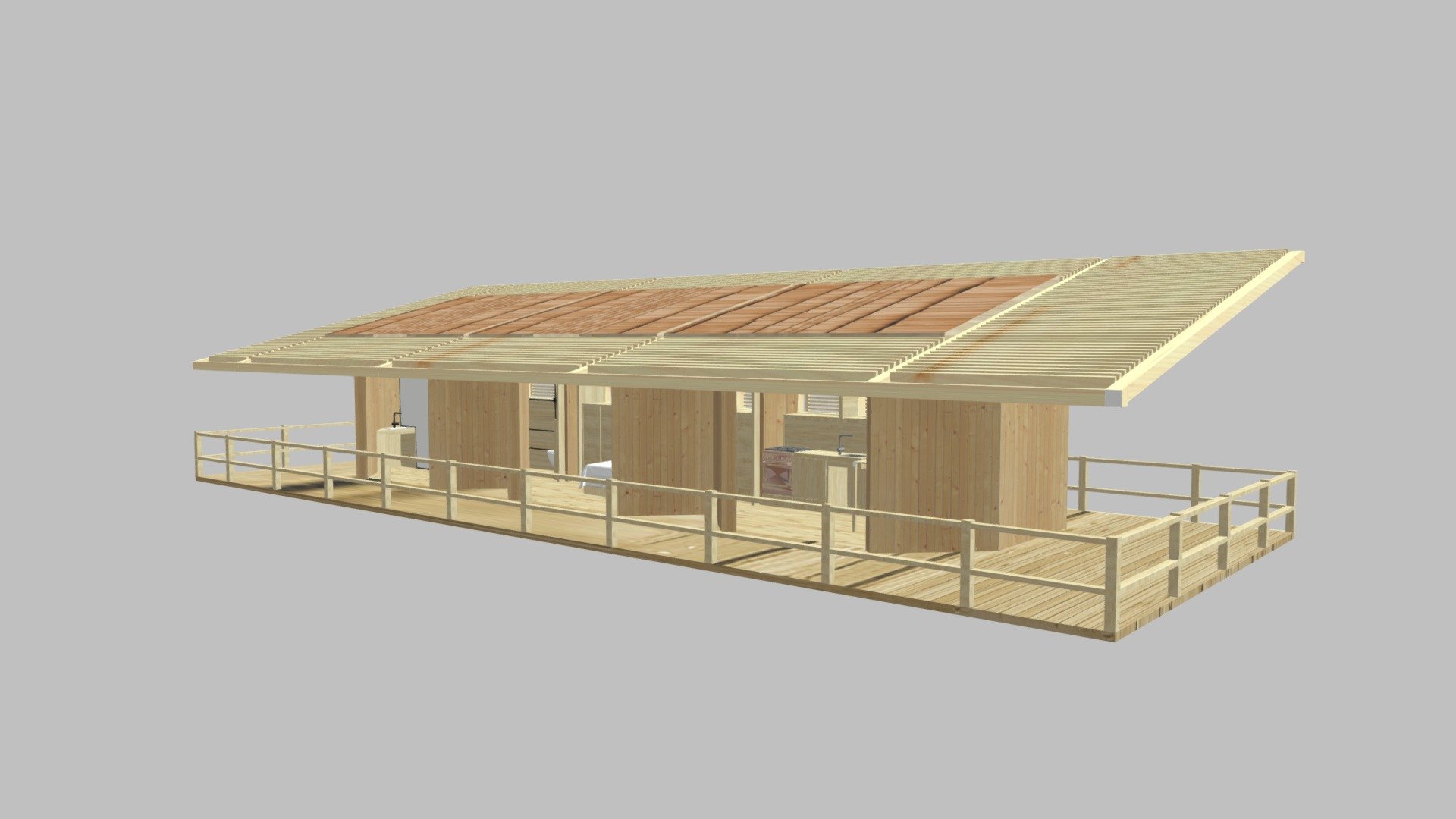 Timber house - Buy Royalty Free 3D model by Guillaume Deniau ...