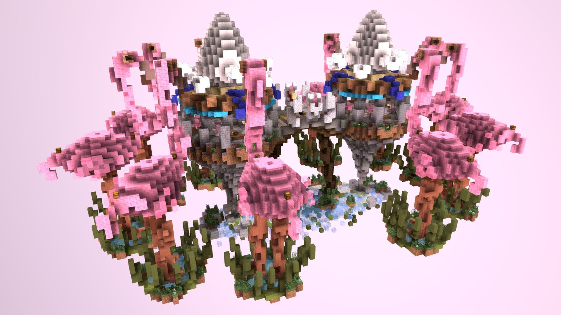 Flamingo - SkyWars - 3D model by CubeLab (@_MrEnderGames_) [d575850] - Sketchfab