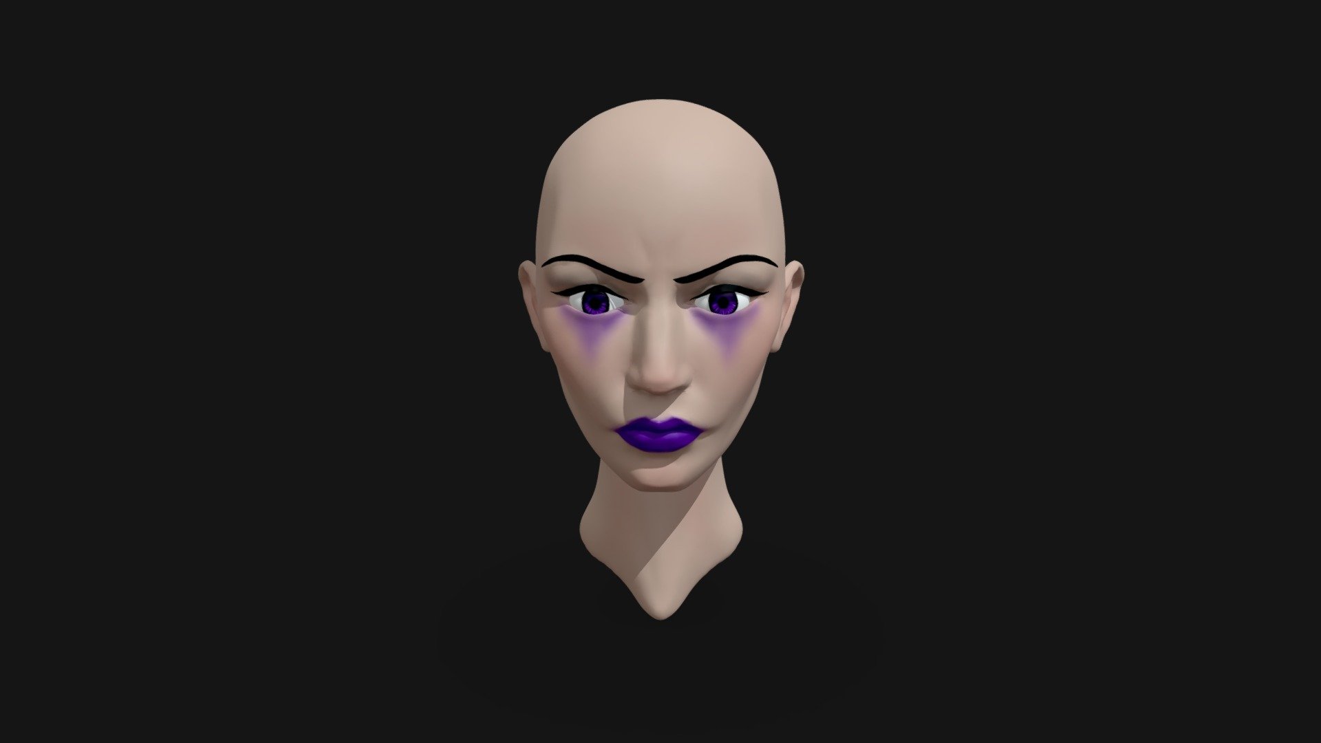 Face - 3D model by Pelin [d577944] - Sketchfab