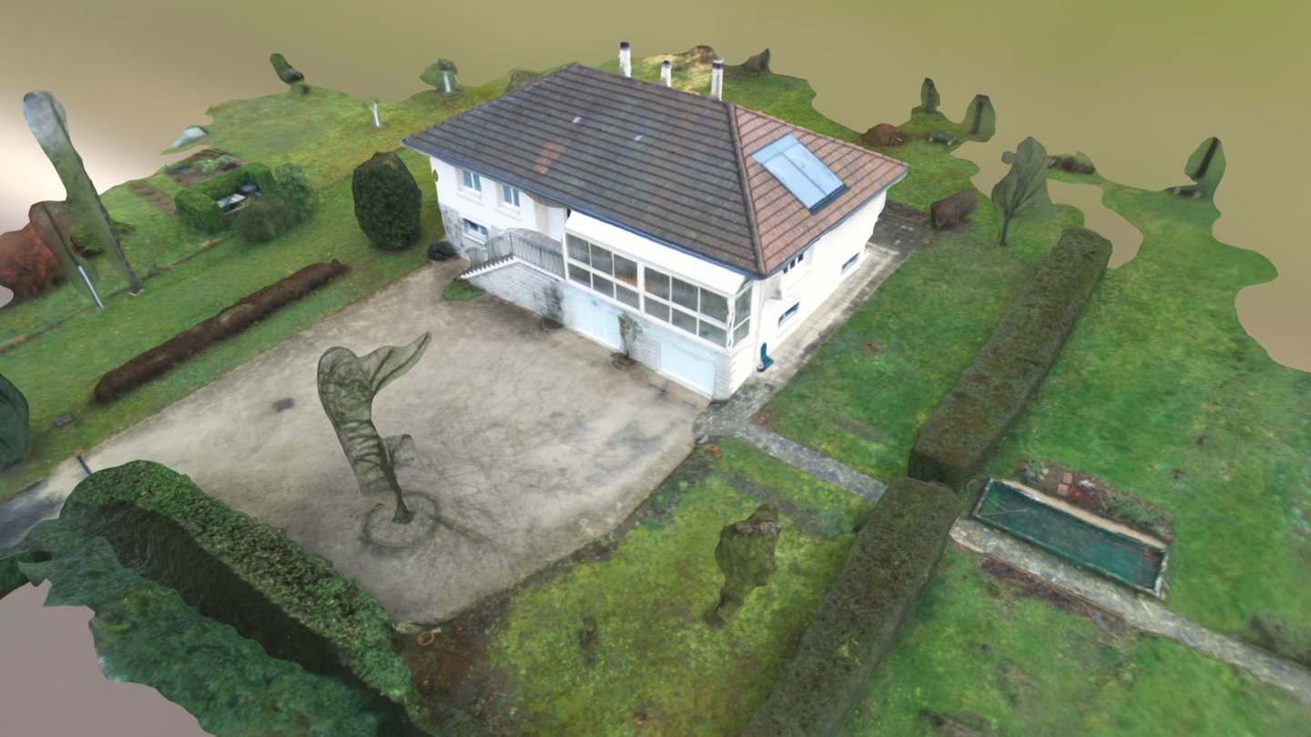 Maison 3D Mesh - 3D model by pascalp [d578814] - Sketchfab