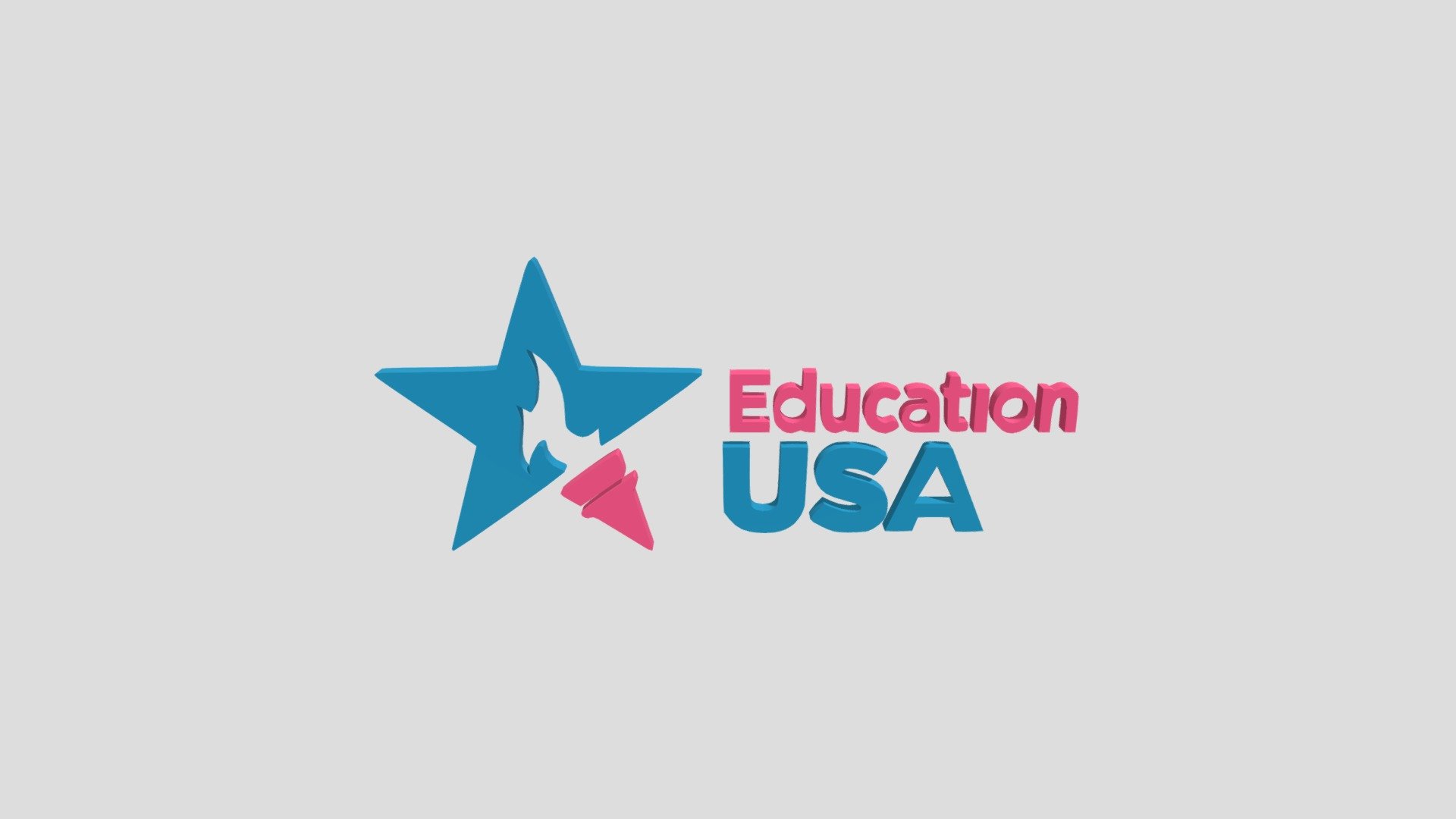 EdUSA Logo 3D - Download Free 3D model by dagen.arm [d579c03] - Sketchfab