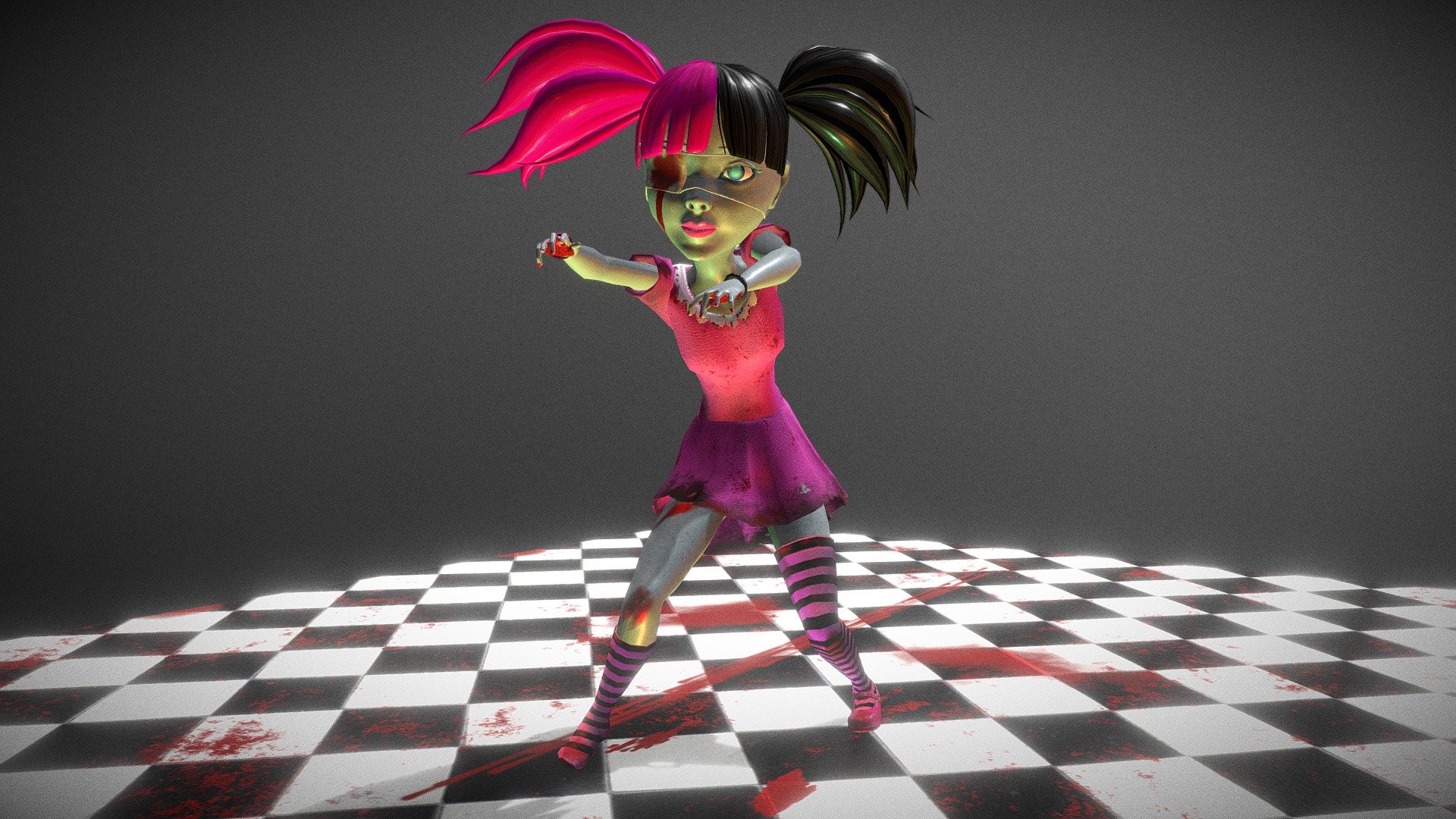 Zombie love - 3D model by Venera Zappalà (Vera) (@lilith) [d57b828 ...