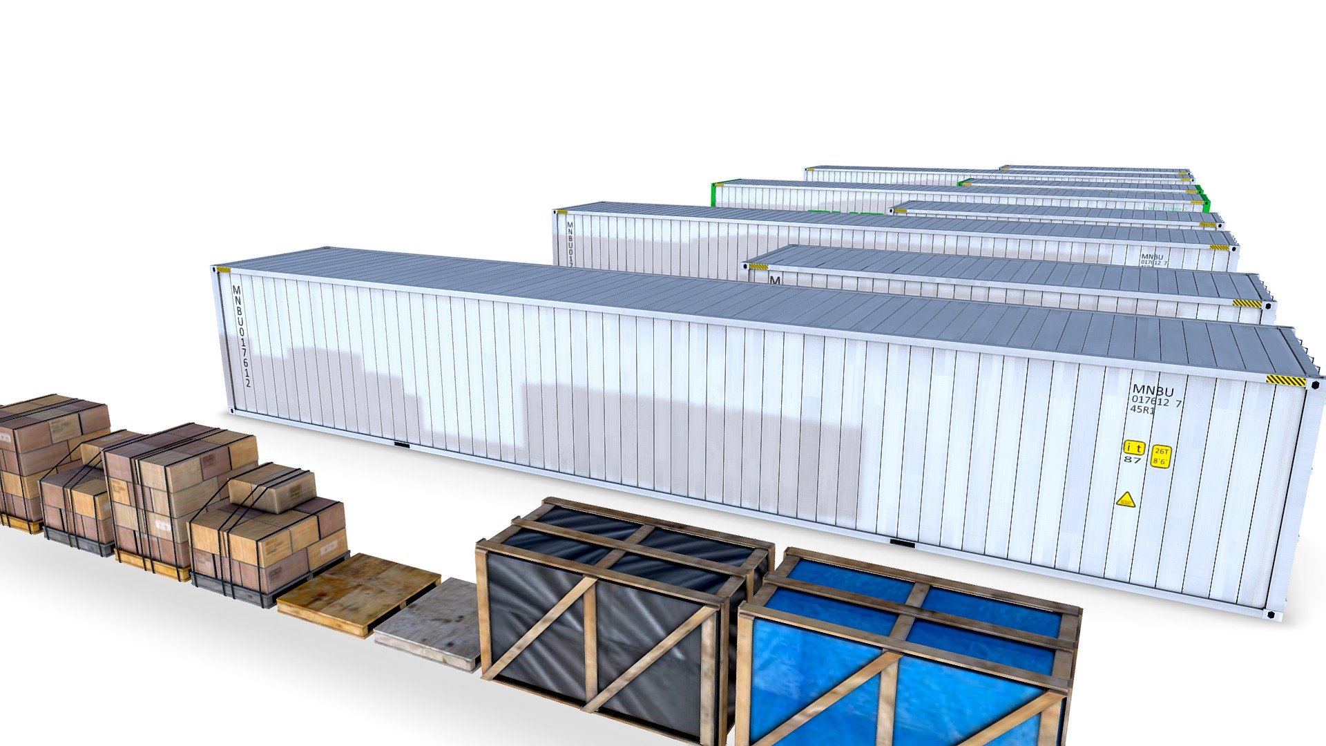 Reefer Containers - Buy Royalty Free 3D model by IgYerm (@IgorYerm ...