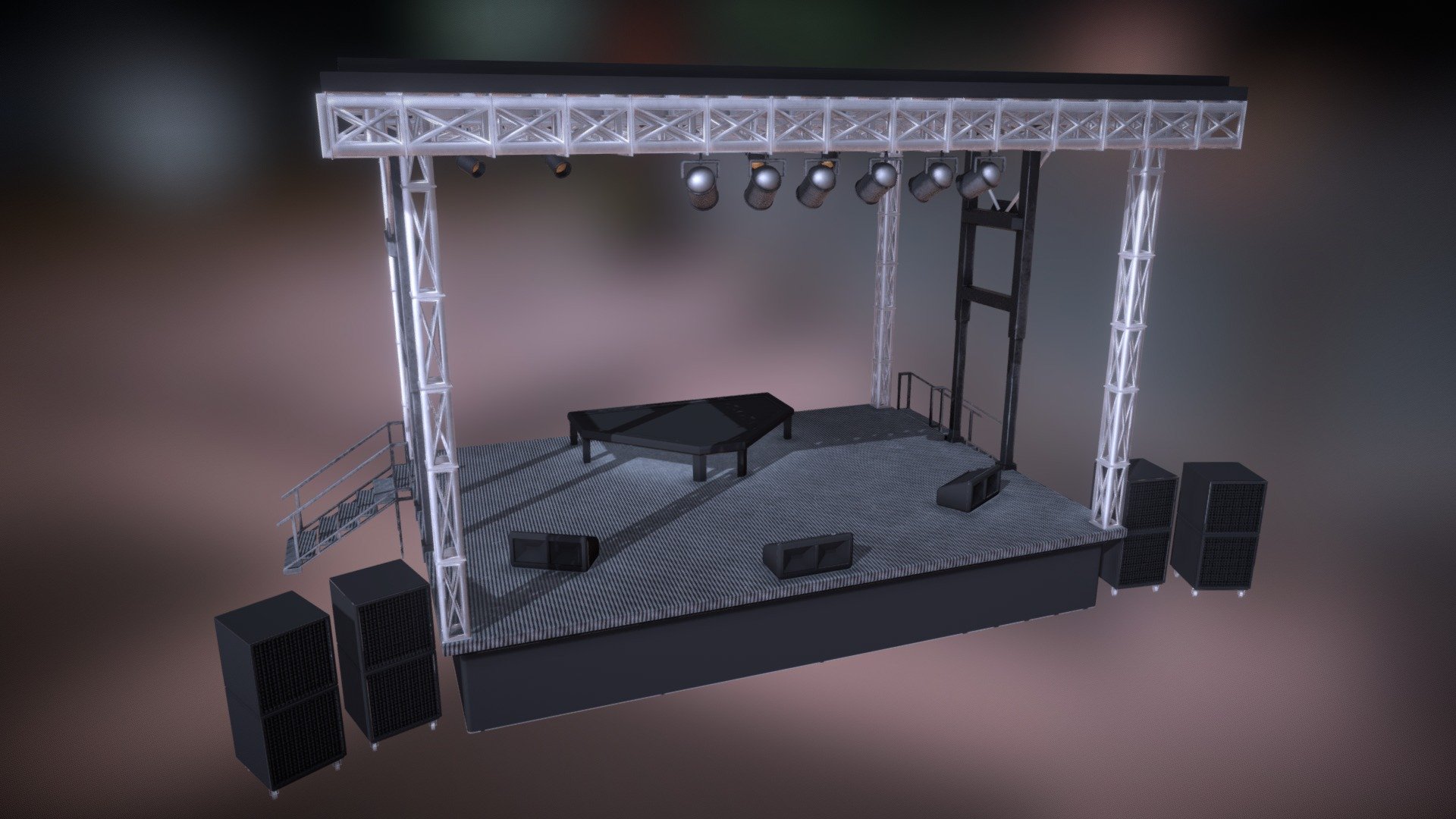Pop-up Stage - 3D model by Radsethero [d57deec] - Sketchfab